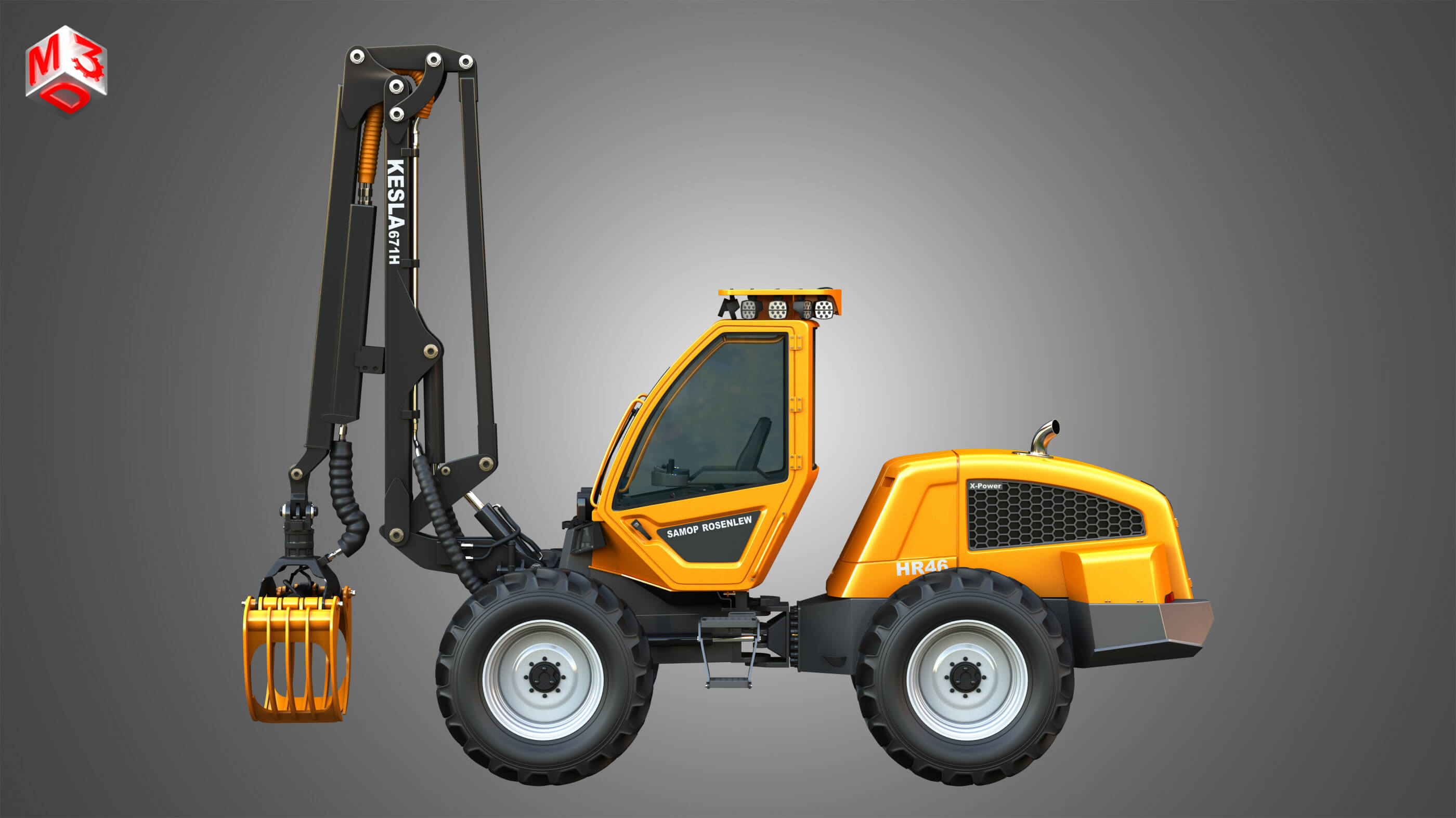 Hr46X - Log Loader 3D Model by Markos3d