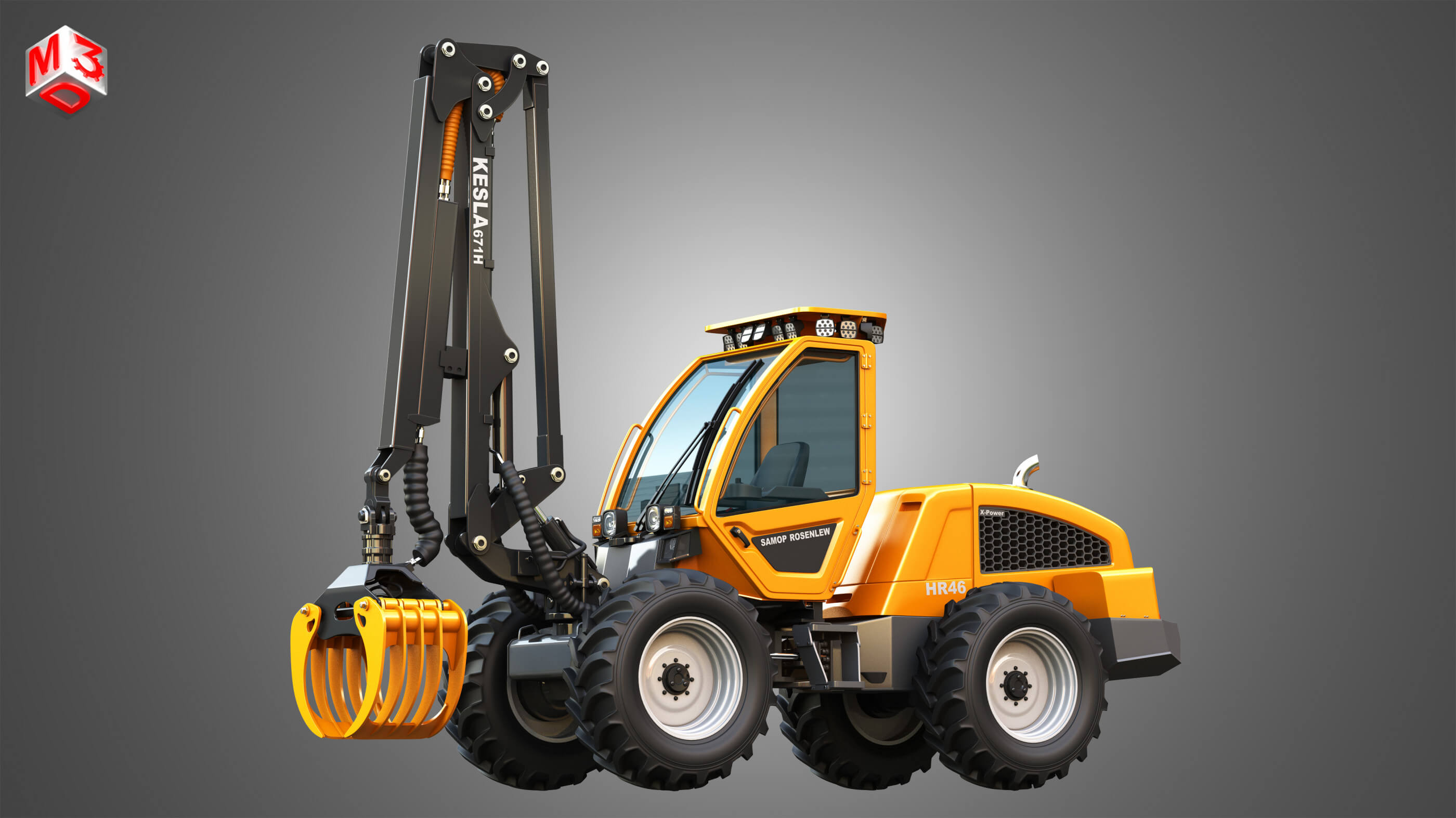 Hr46X - Log Loader 3D Model by Markos3d