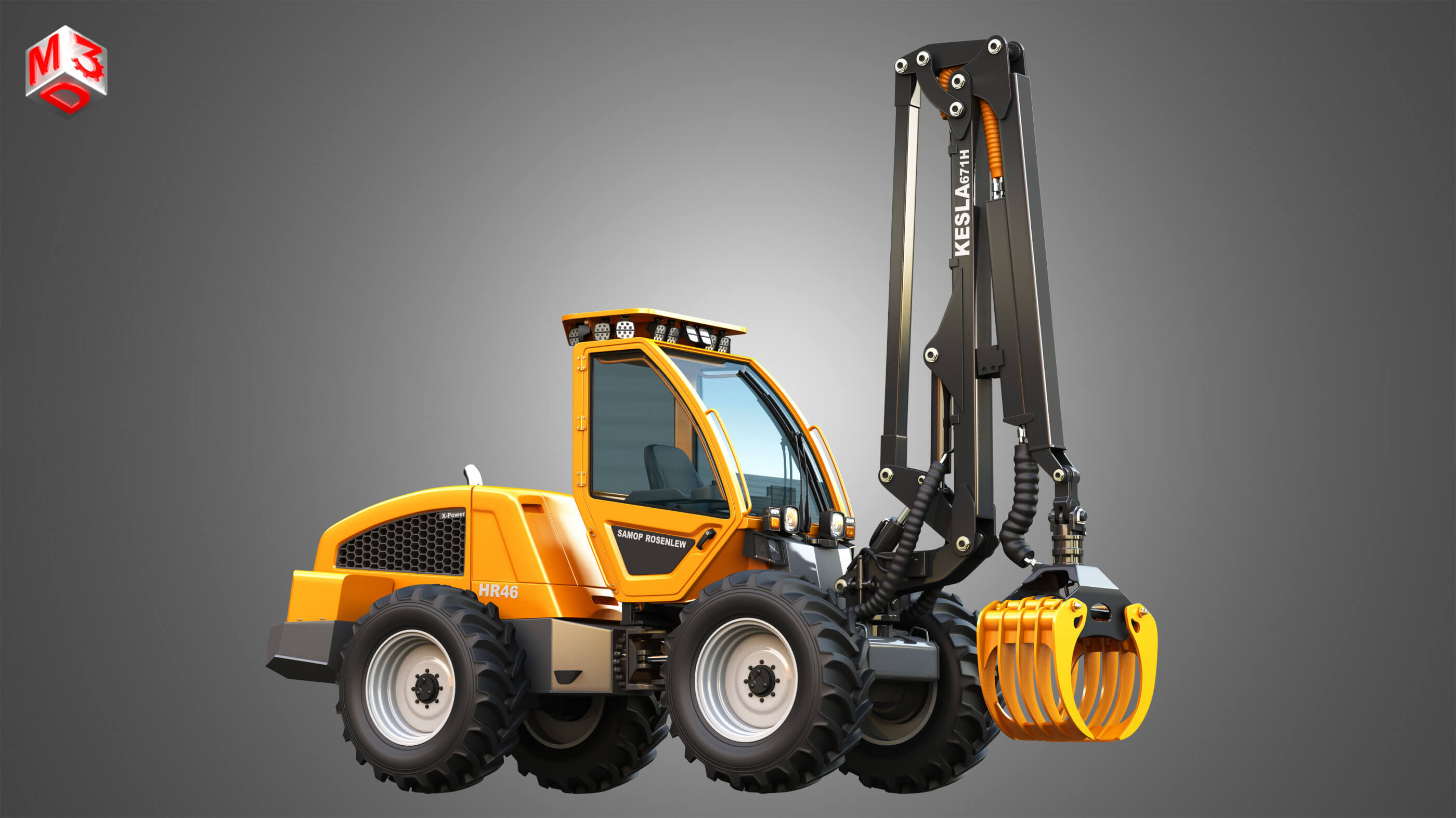 Hr46X - Log Loader 3D Model by Markos3d