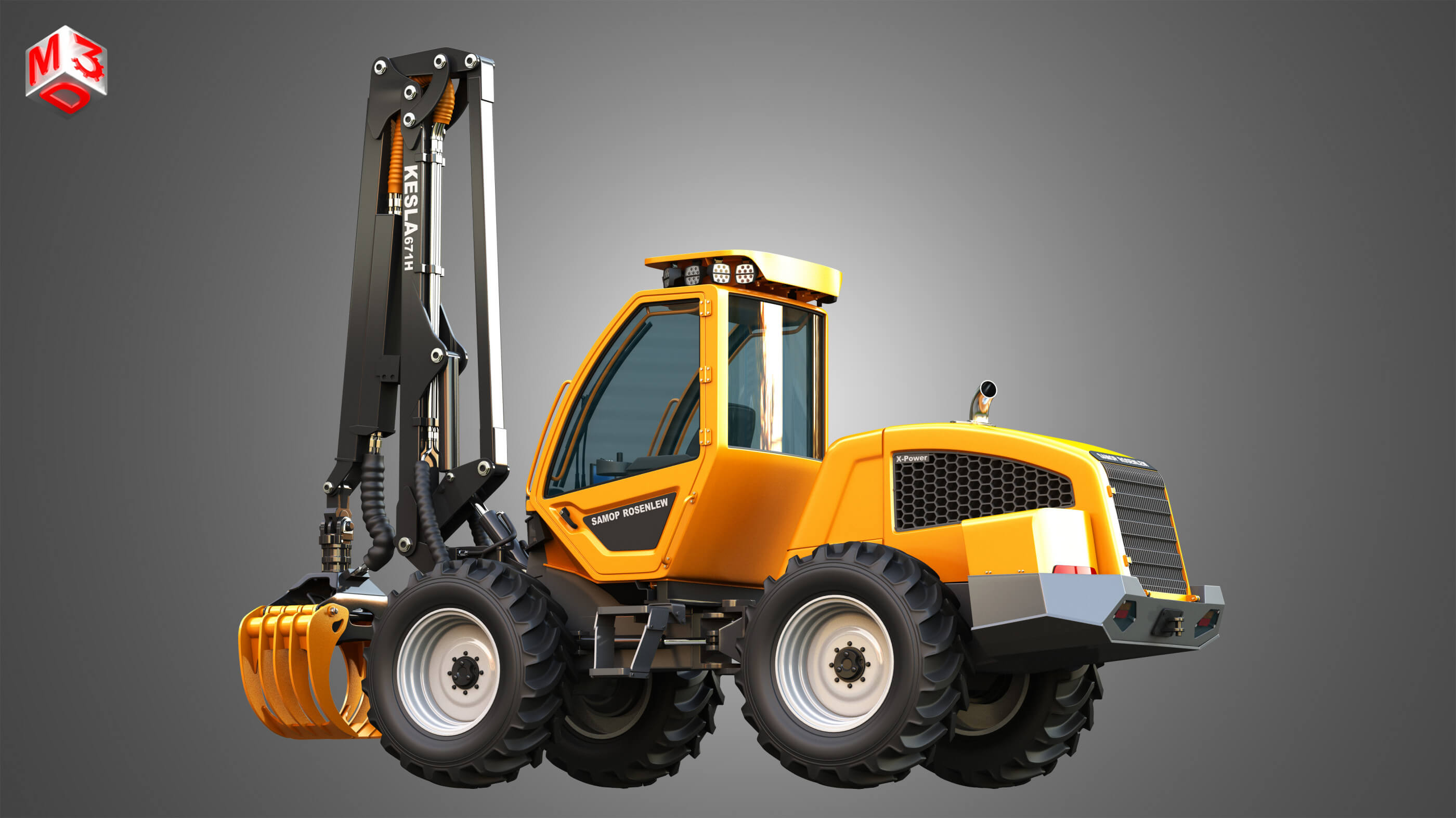 Hr46X - Log Loader 3D Model by Markos3d