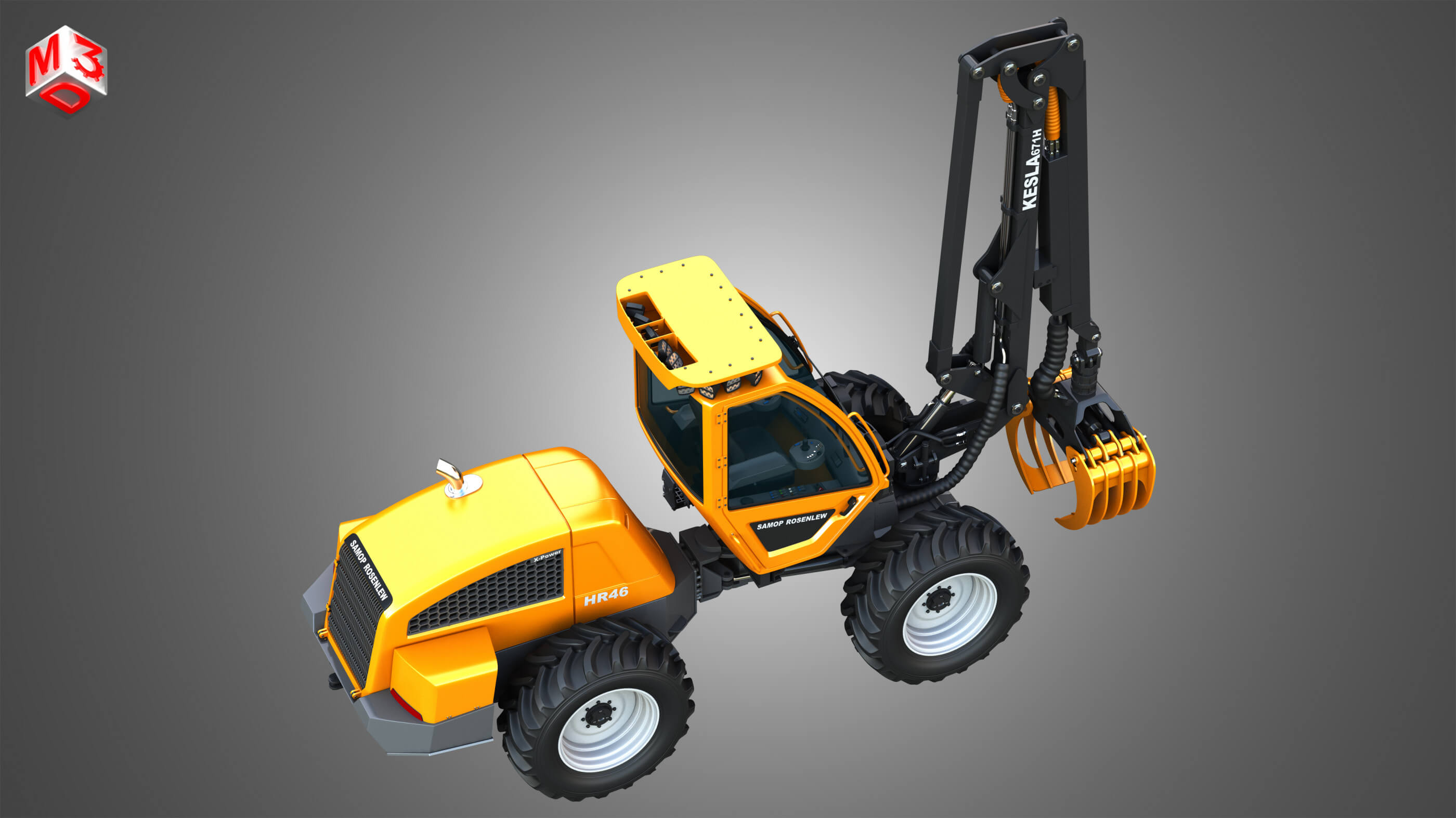 Hr46X - Log Loader 3D Model by Markos3d