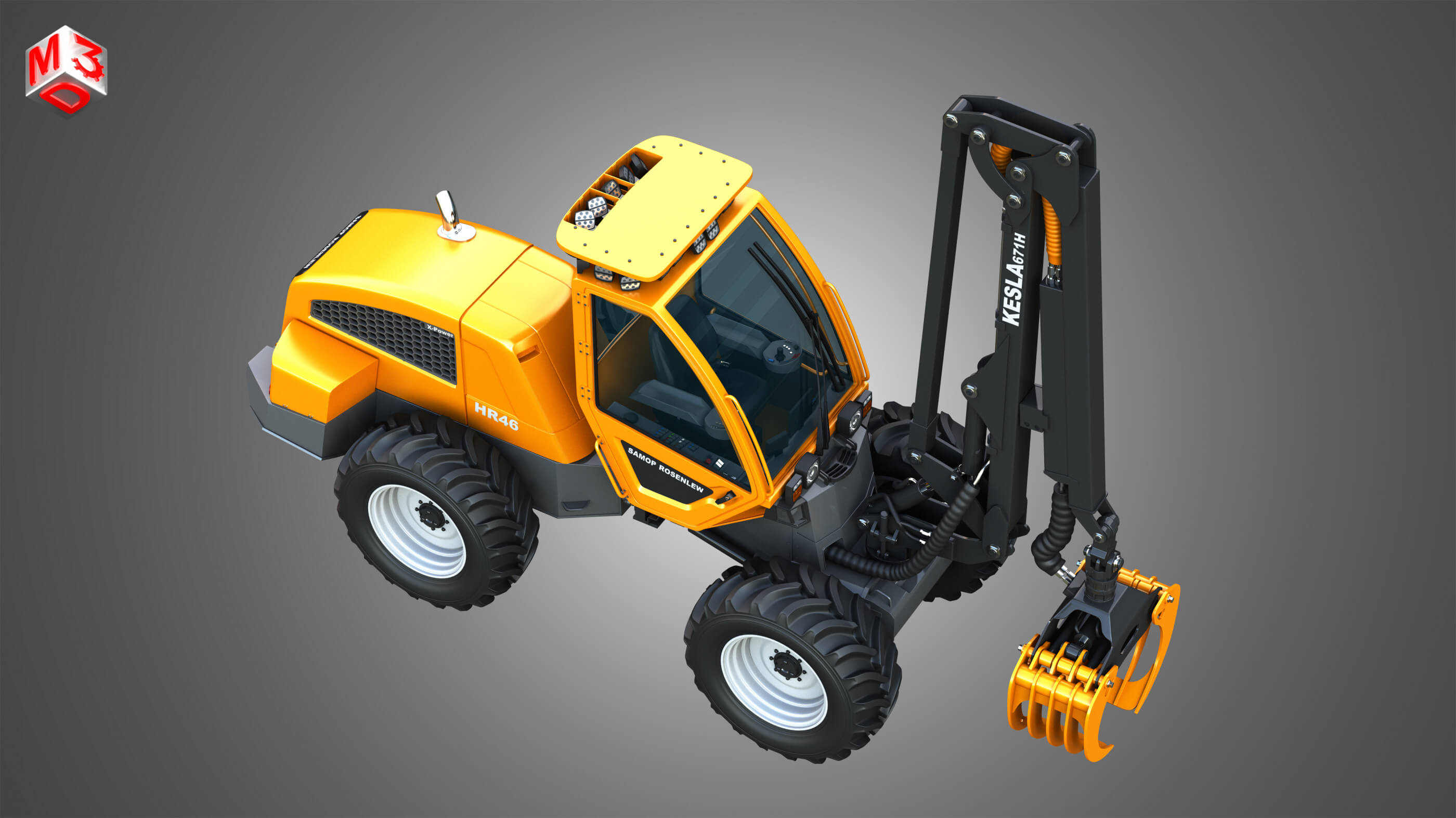Hr46X - Log Loader 3D Model by Markos3d
