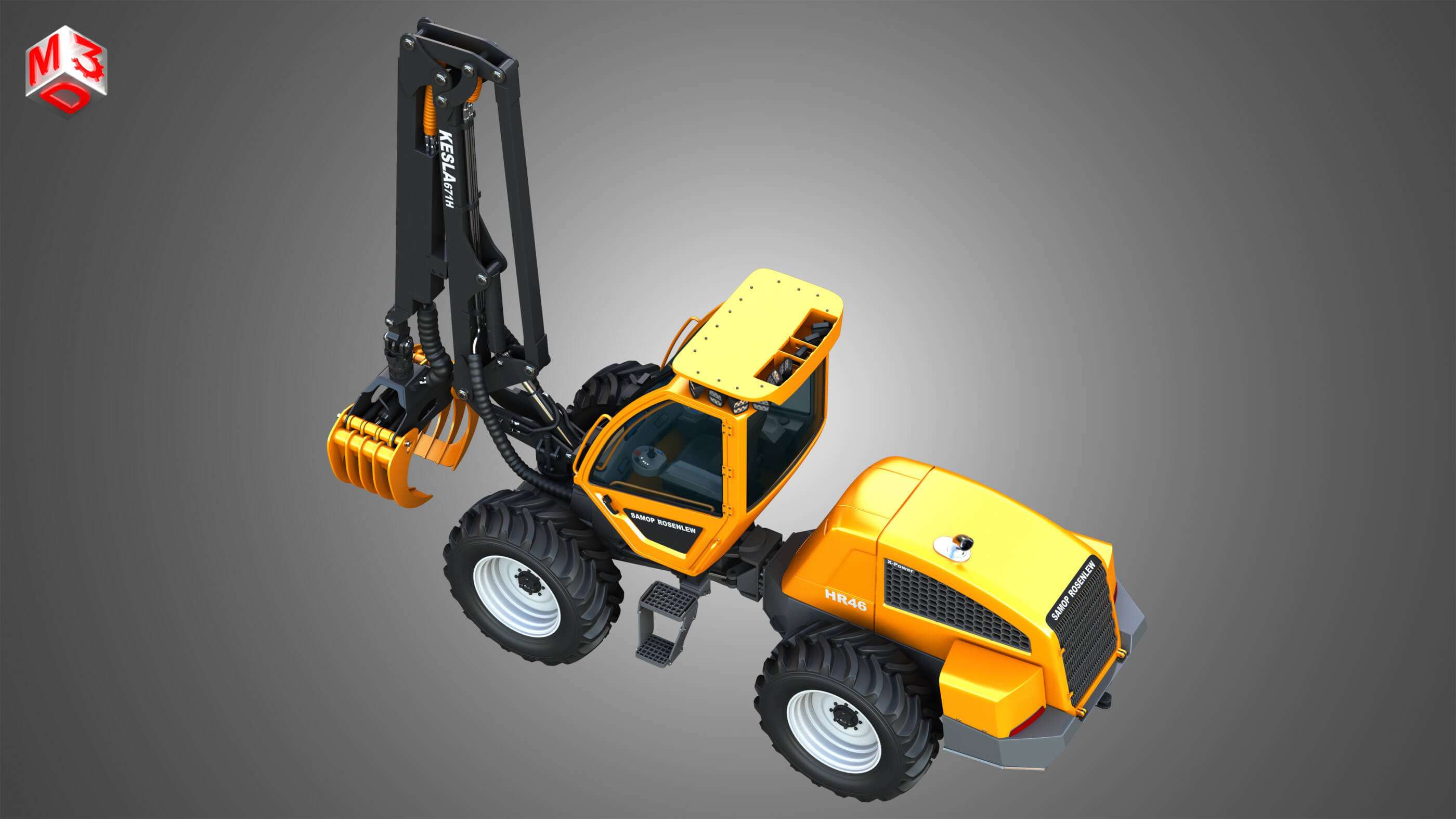Hr46X - Log Loader 3D Model by Markos3d