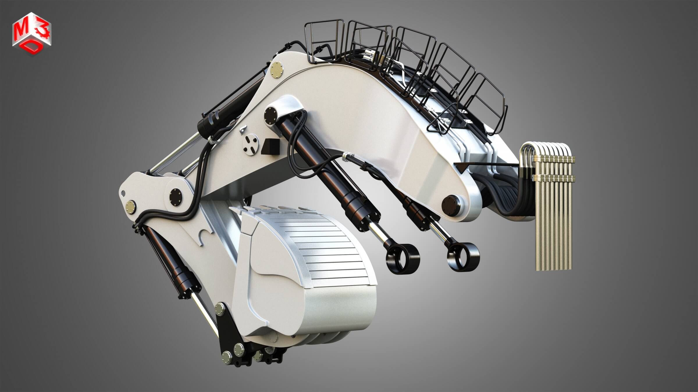 Hydraulic Excavator Arm and Bucket - Liebherr - R9250 3D Model by Markos3d