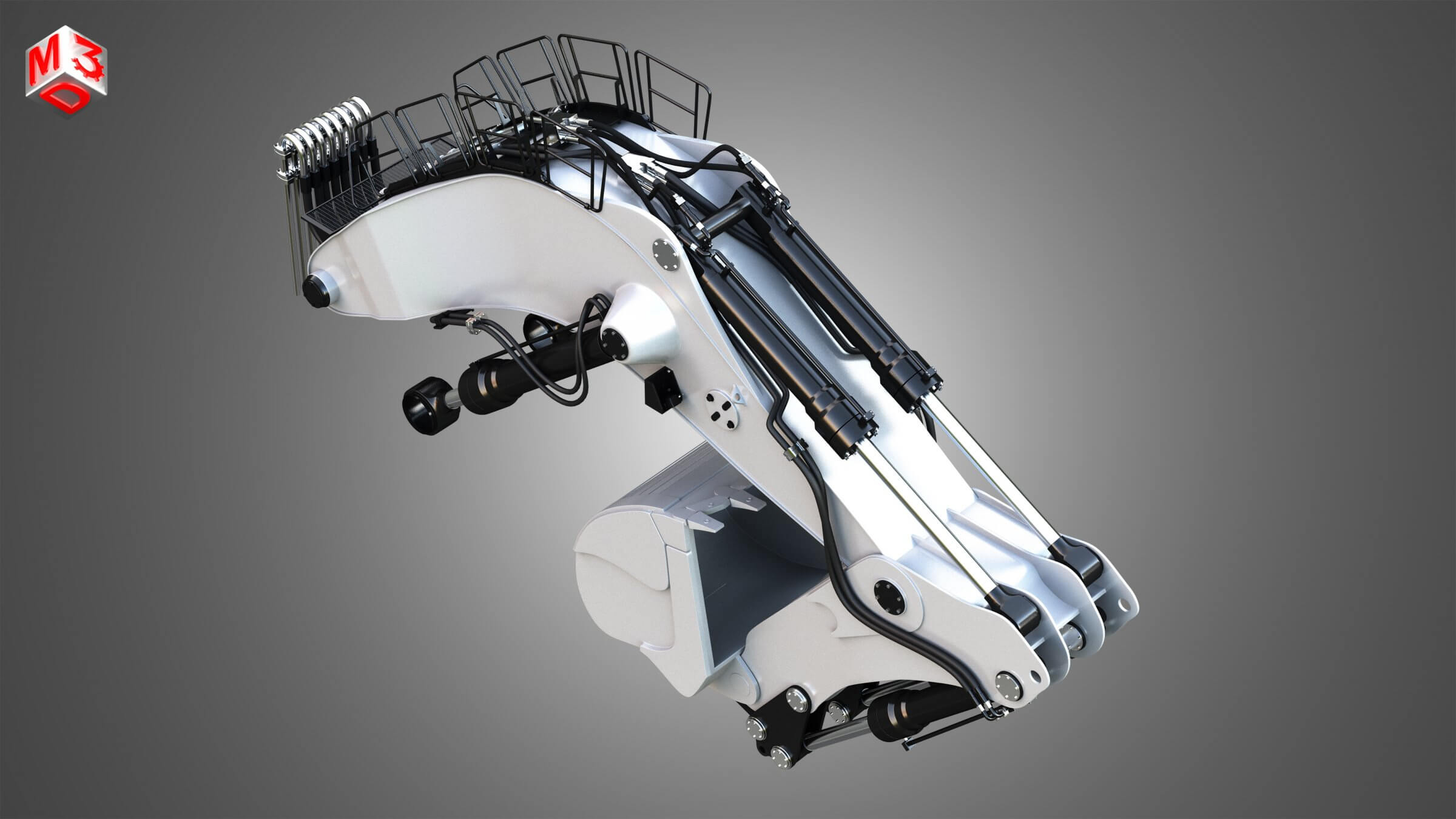 Hydraulic Excavator Arm and Bucket - Liebherr - R9250 3D Model by Markos3d