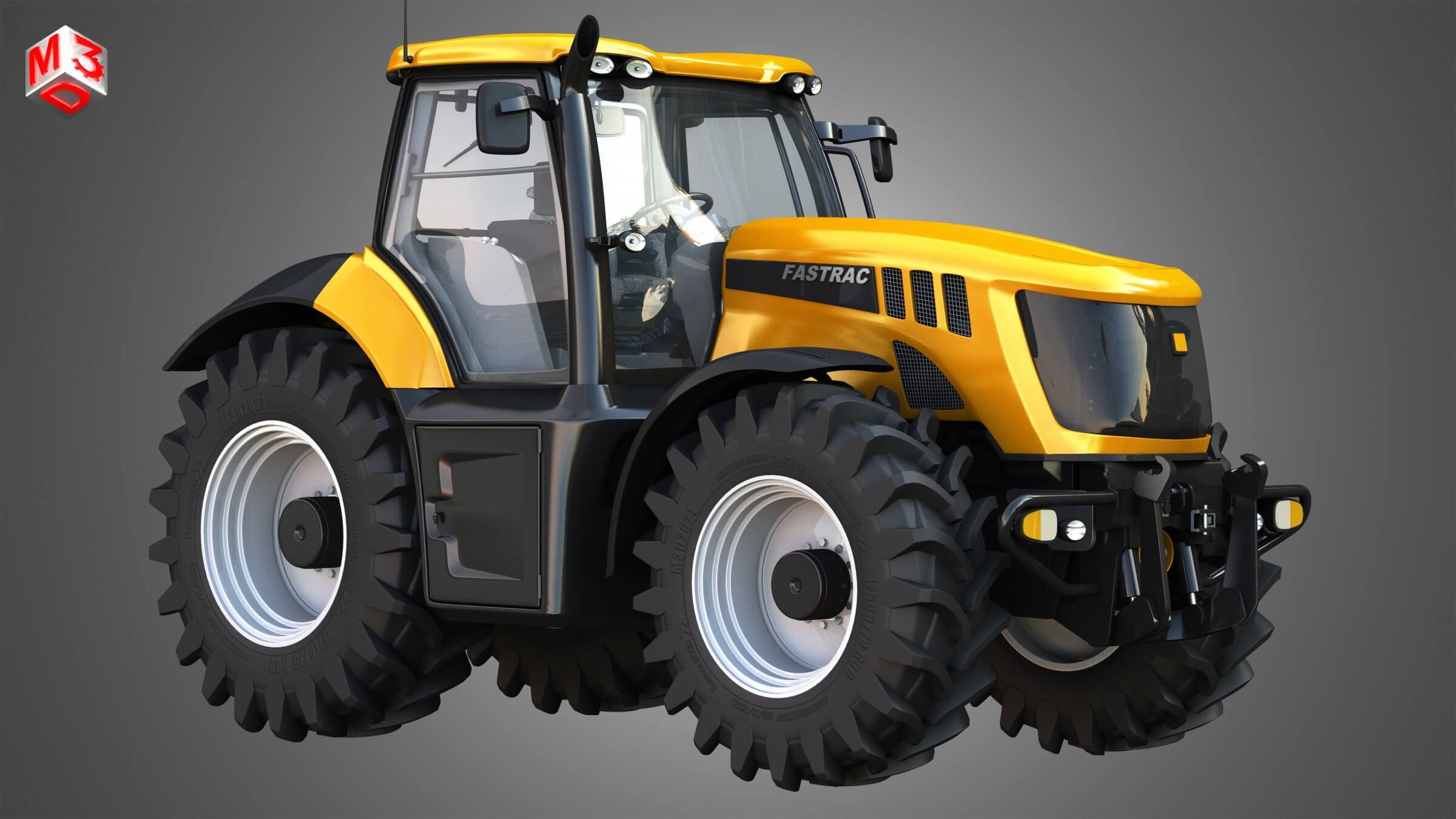 JCB Fastrac 8000 Tractor - 3D Model by Markos3d