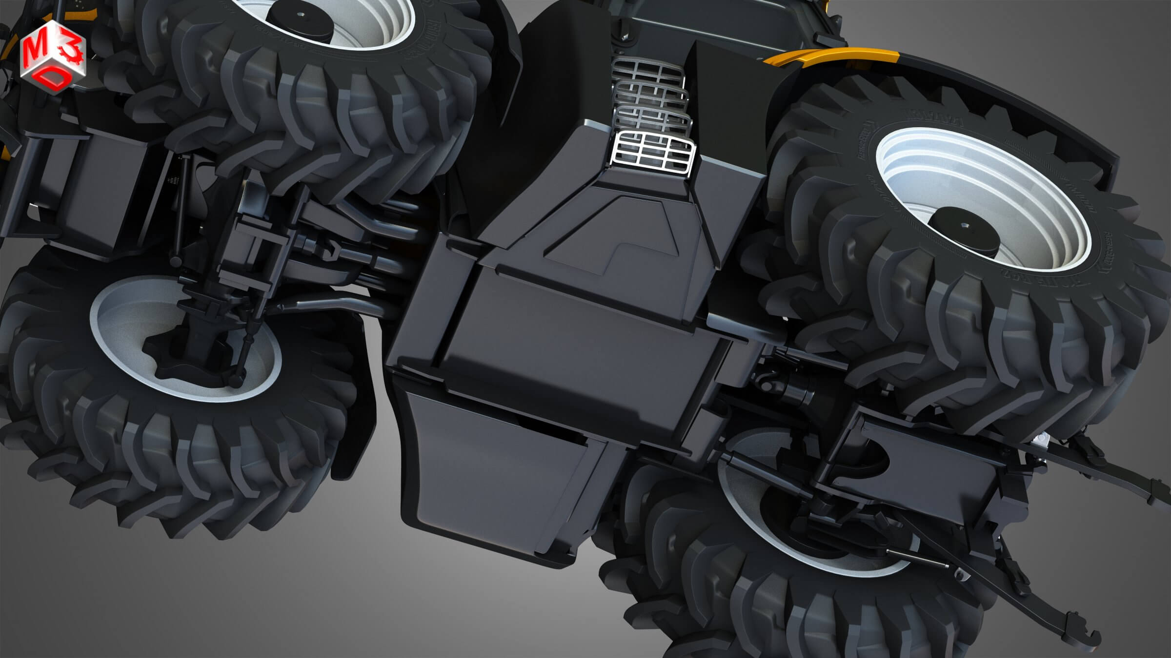 JCB Fastrac 8000 Tractor - 3D Model by Markos3d