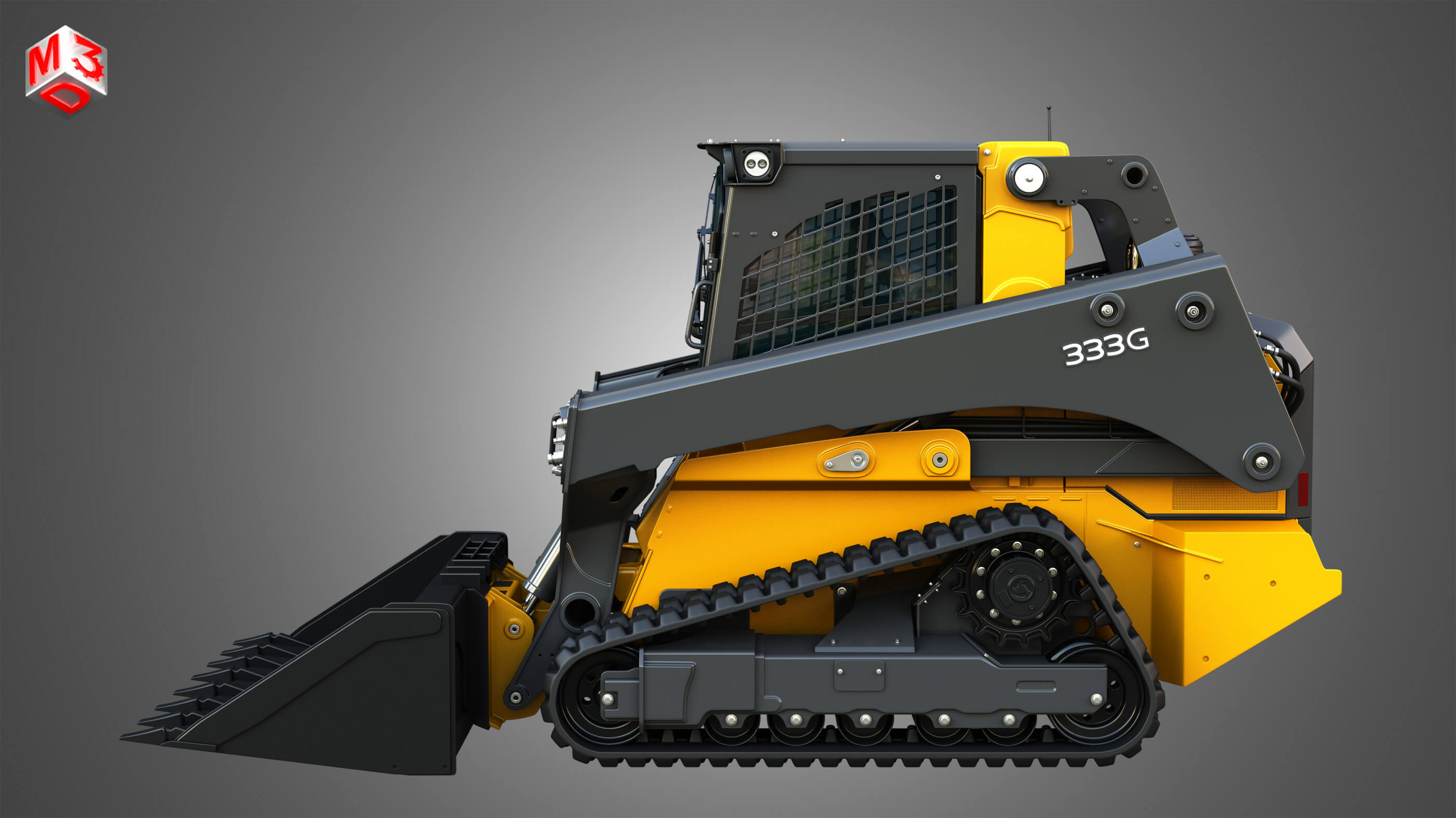 JD - 333G Compact Track Loader Free 3D Model by Markos3d