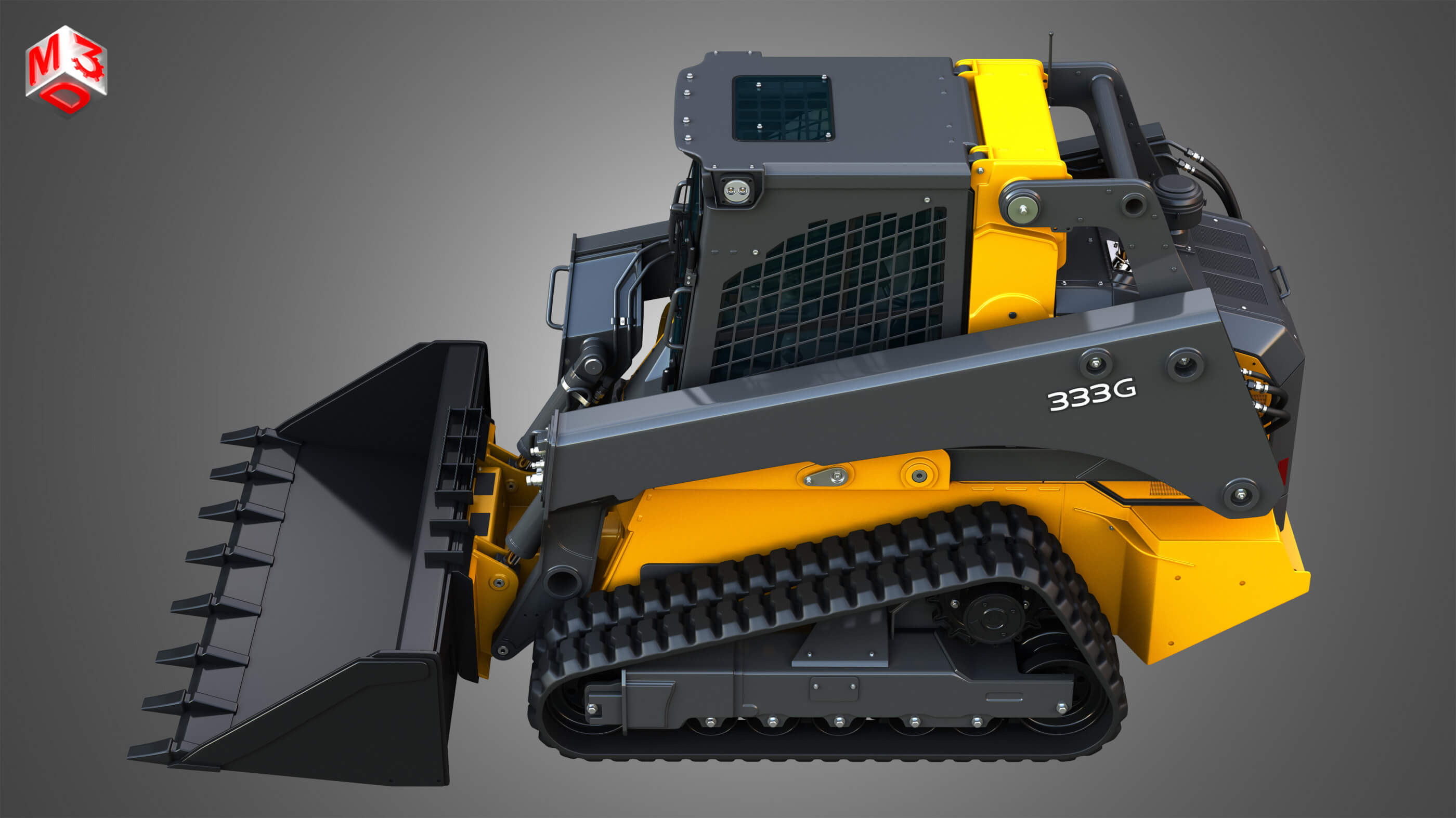 JD - 333G Compact Track Loader Free 3D Model by Markos3d