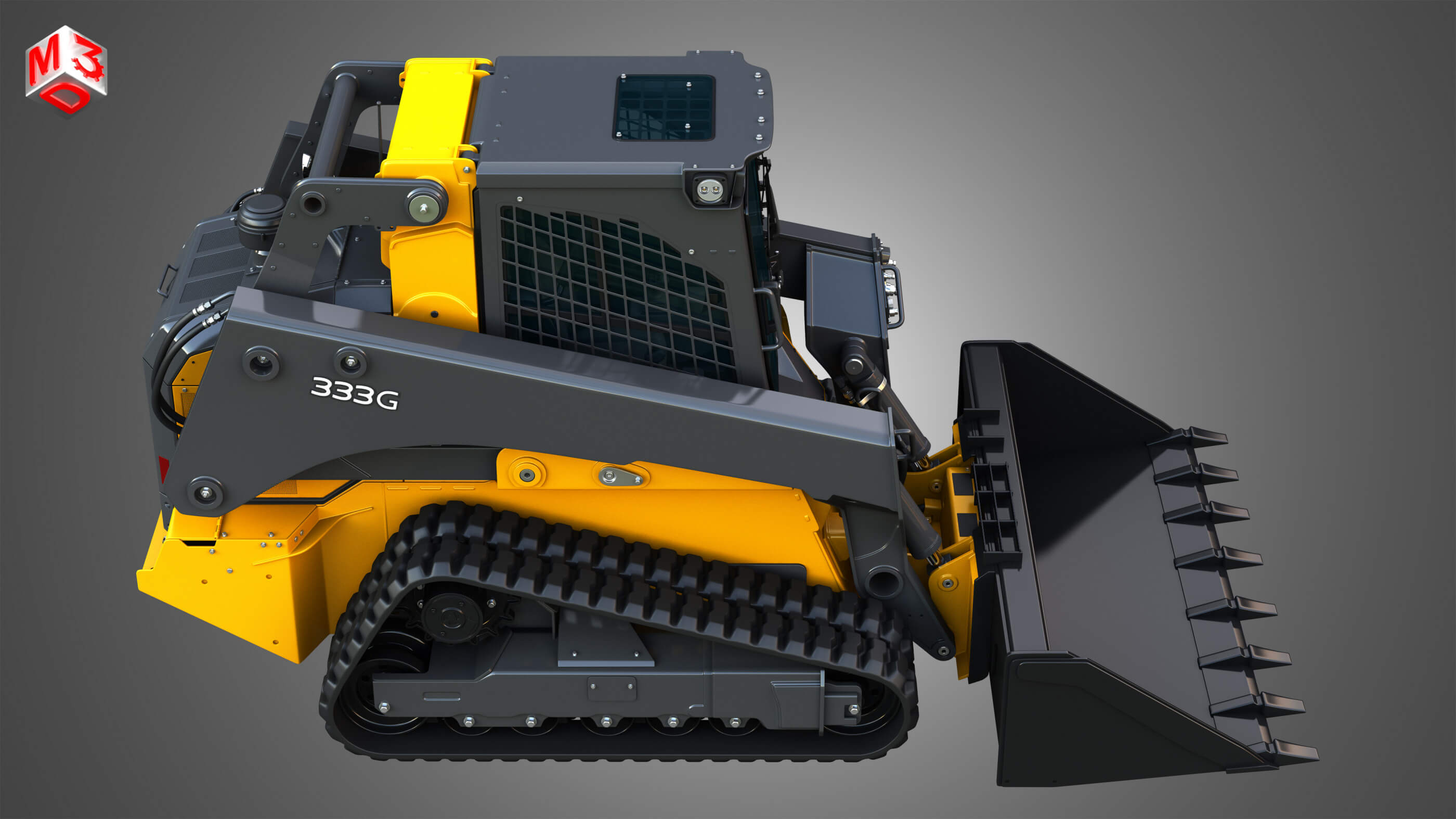 JD - 333G Compact Track Loader Free 3D Model by Markos3d