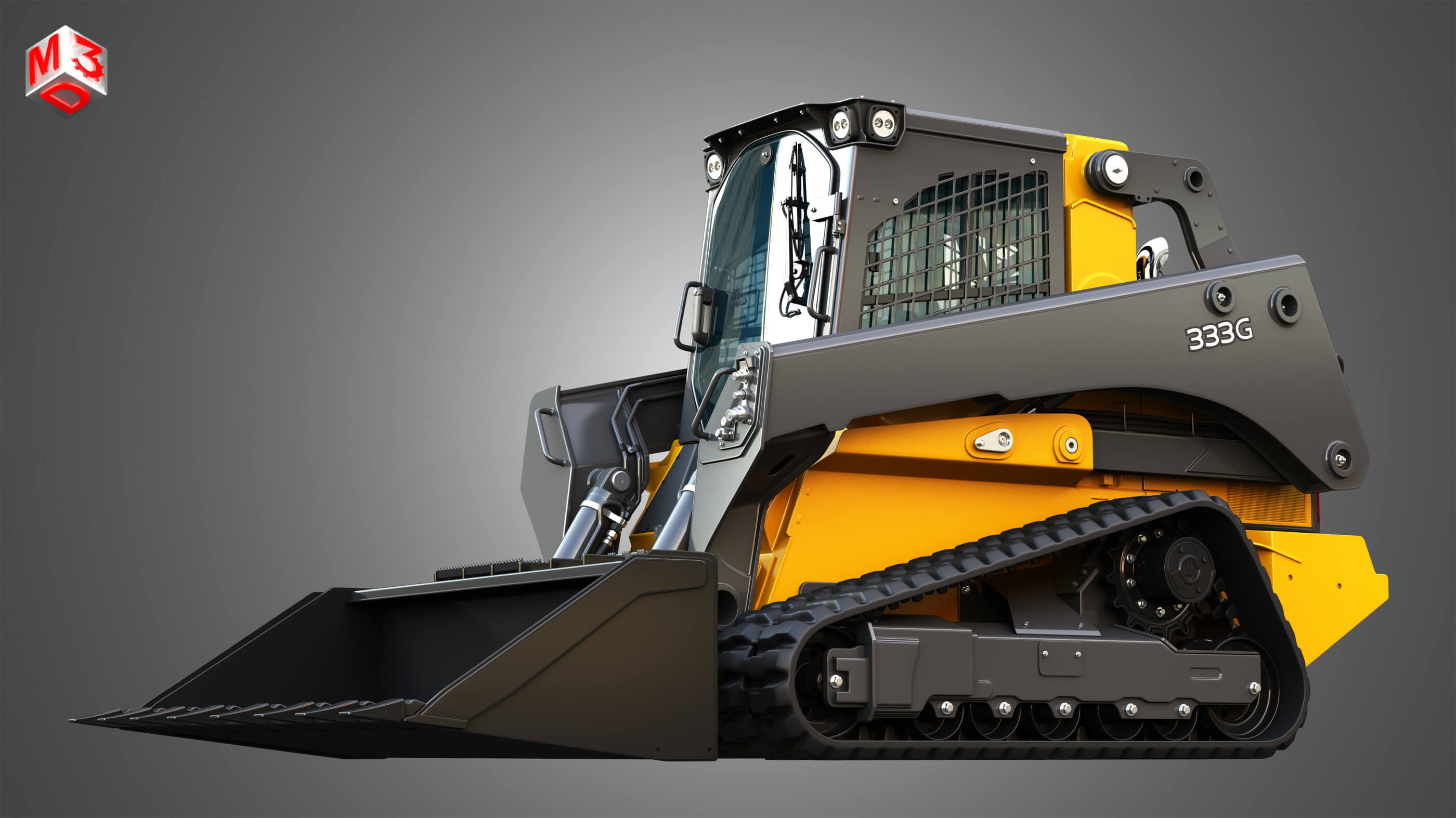 JD - 333G Compact Track Loader Free 3D Model by Markos3d