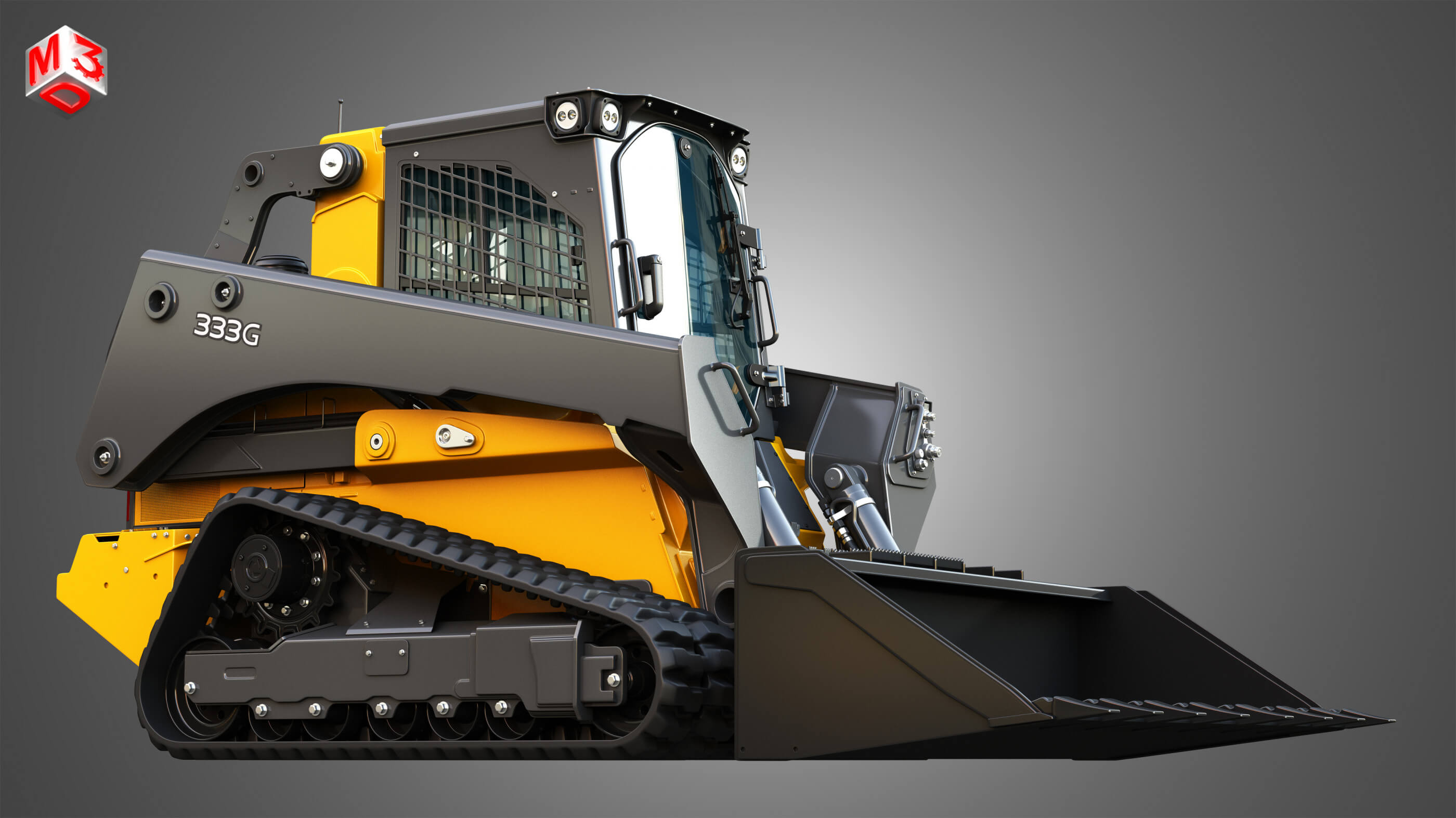 JD - 333G Compact Track Loader Free 3D Model by Markos3d