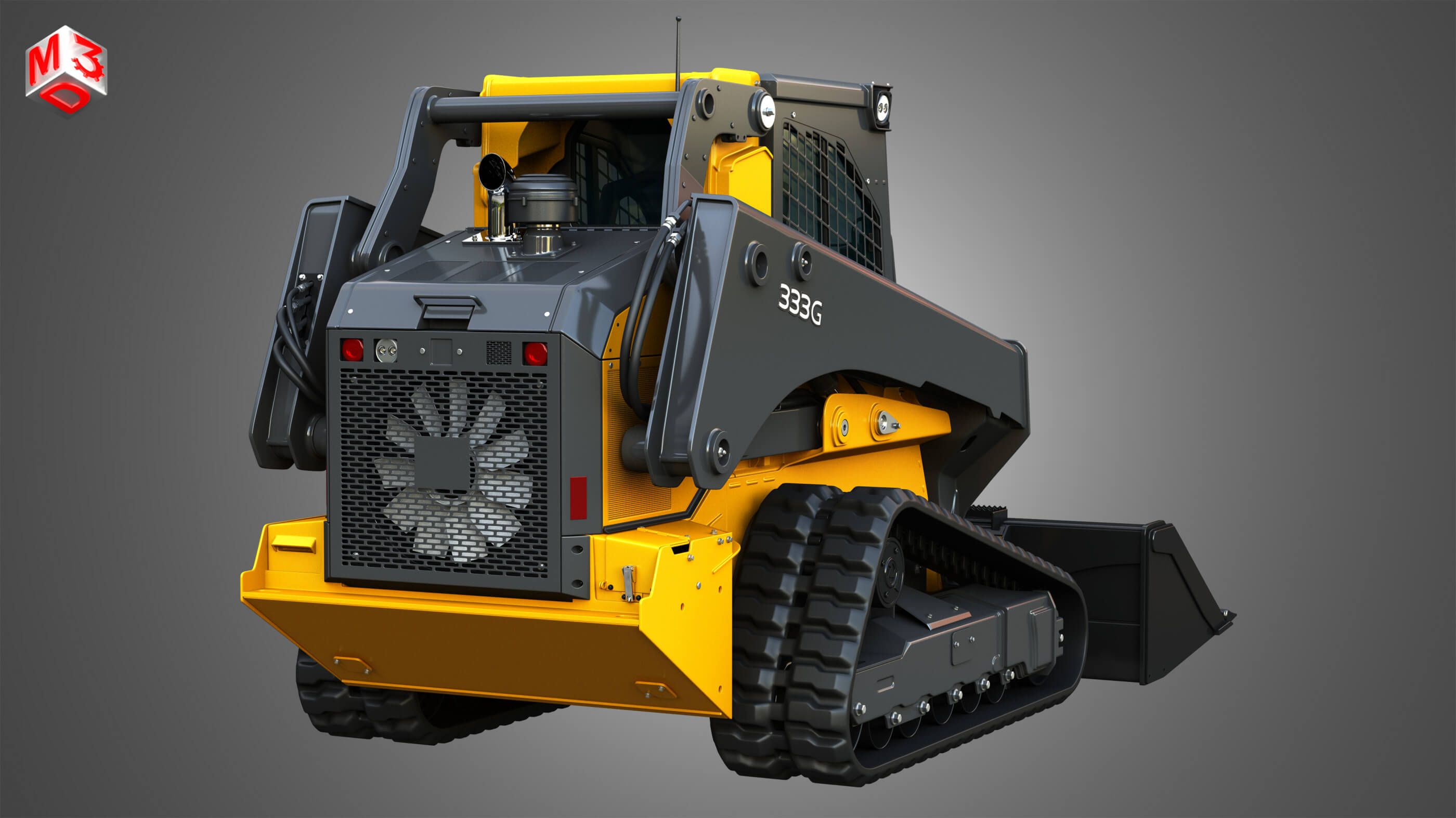 JD - 333G Compact Track Loader Free 3D Model by Markos3d