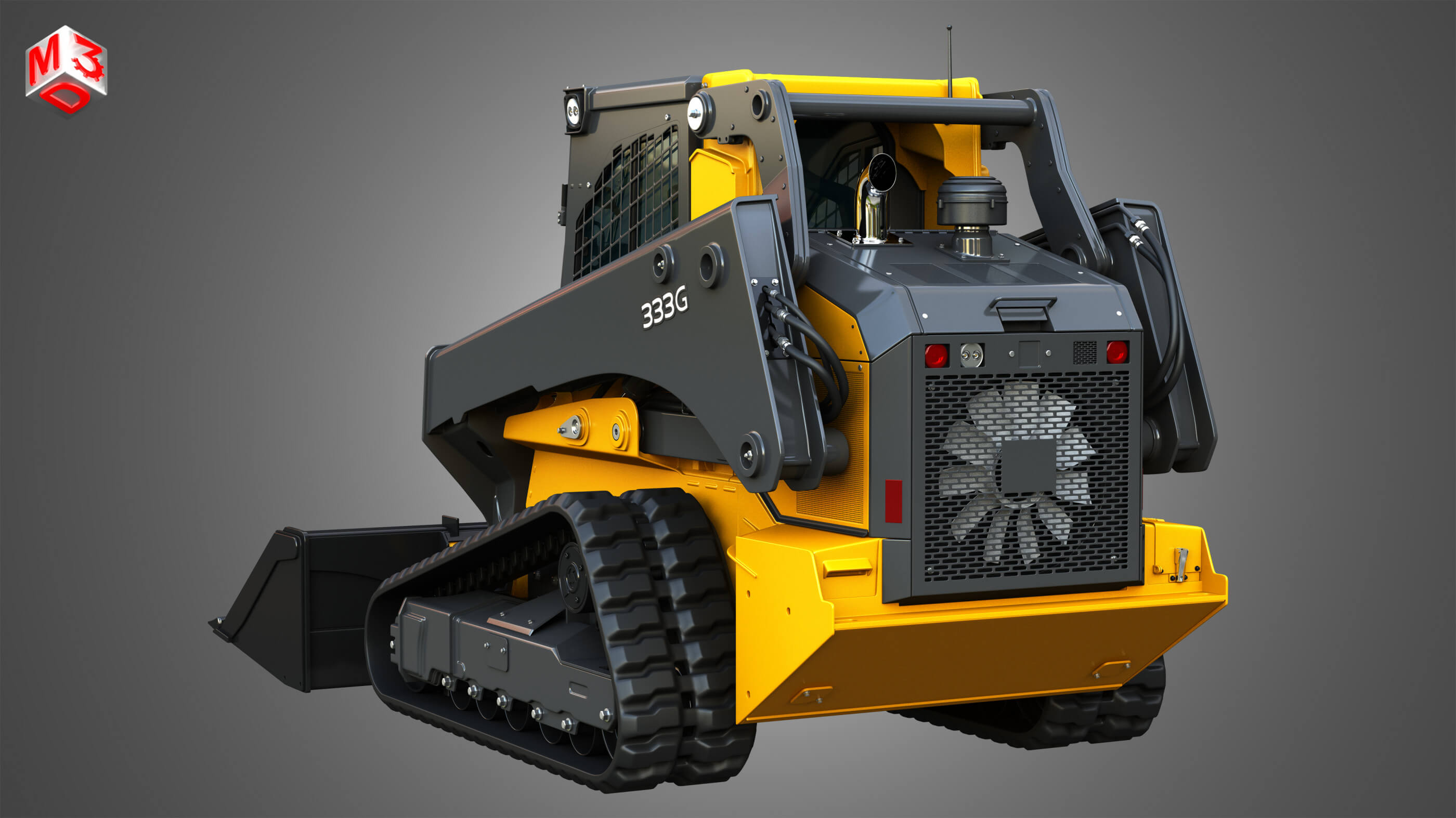 JD - 333G Compact Track Loader Free 3D Model by Markos3d