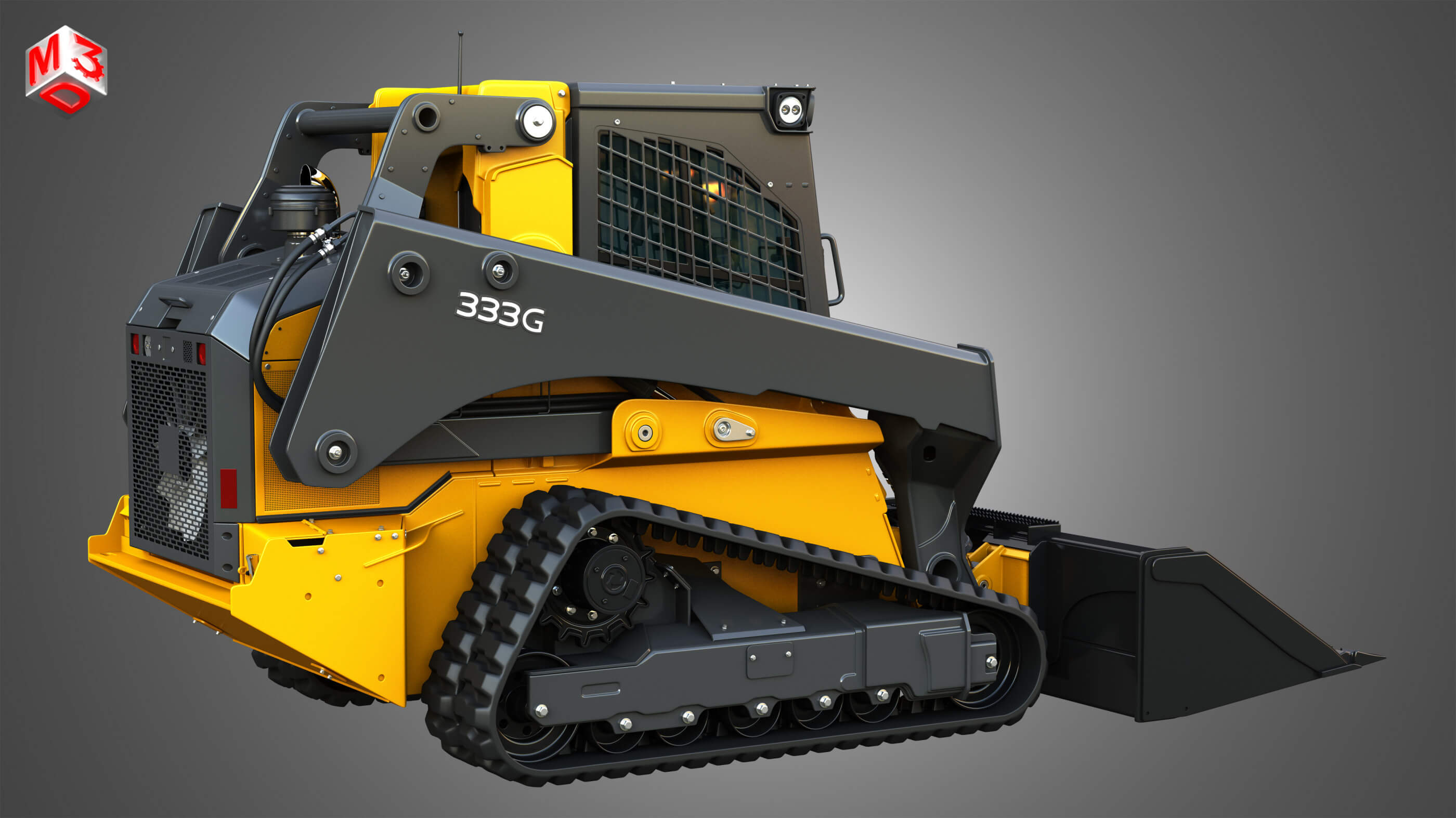 JD - 333G Compact Track Loader Free 3D Model by Markos3d