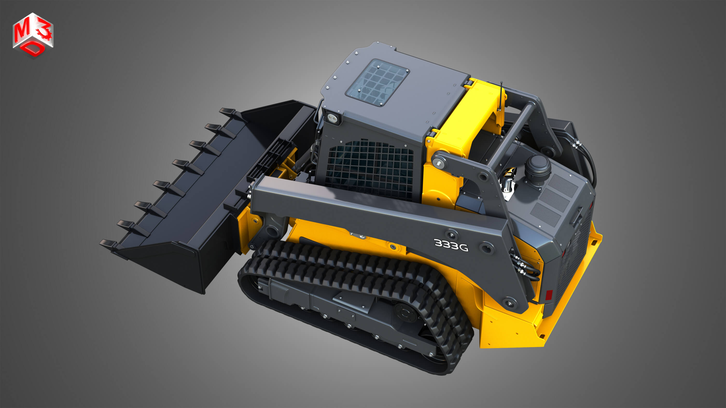 JD - 333G Compact Track Loader Free 3D Model by Markos3d
