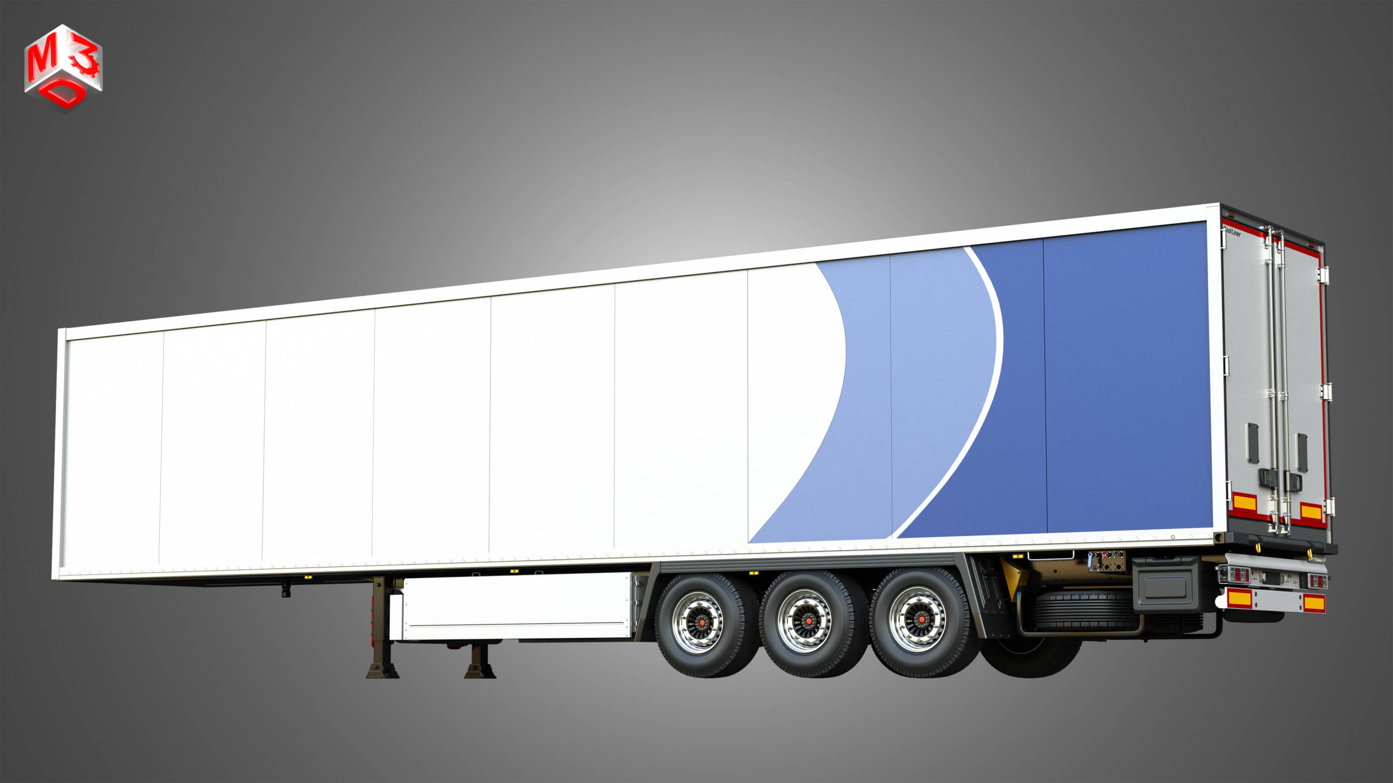 Krone Cool Liner - TKS Refrigerated Semi-Trailer 3D Model by Markos3d