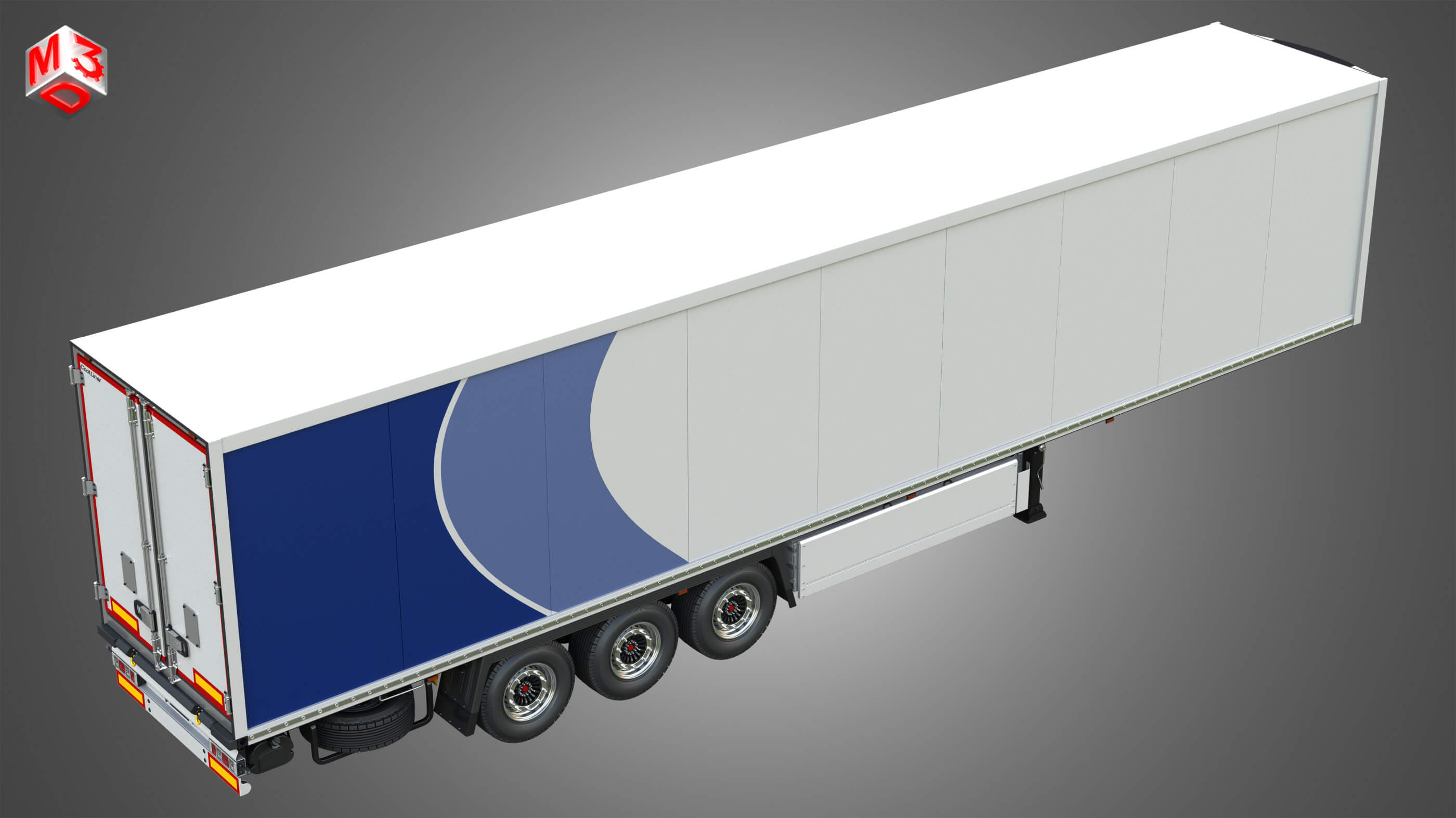 Krone Cool Liner - TKS Refrigerated Semi-Trailer 3D Model by Markos3d