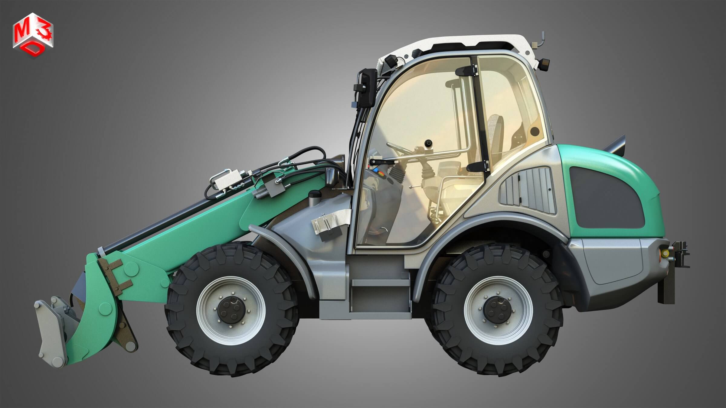 Loader KL80-8T 3D Model by Markos3d