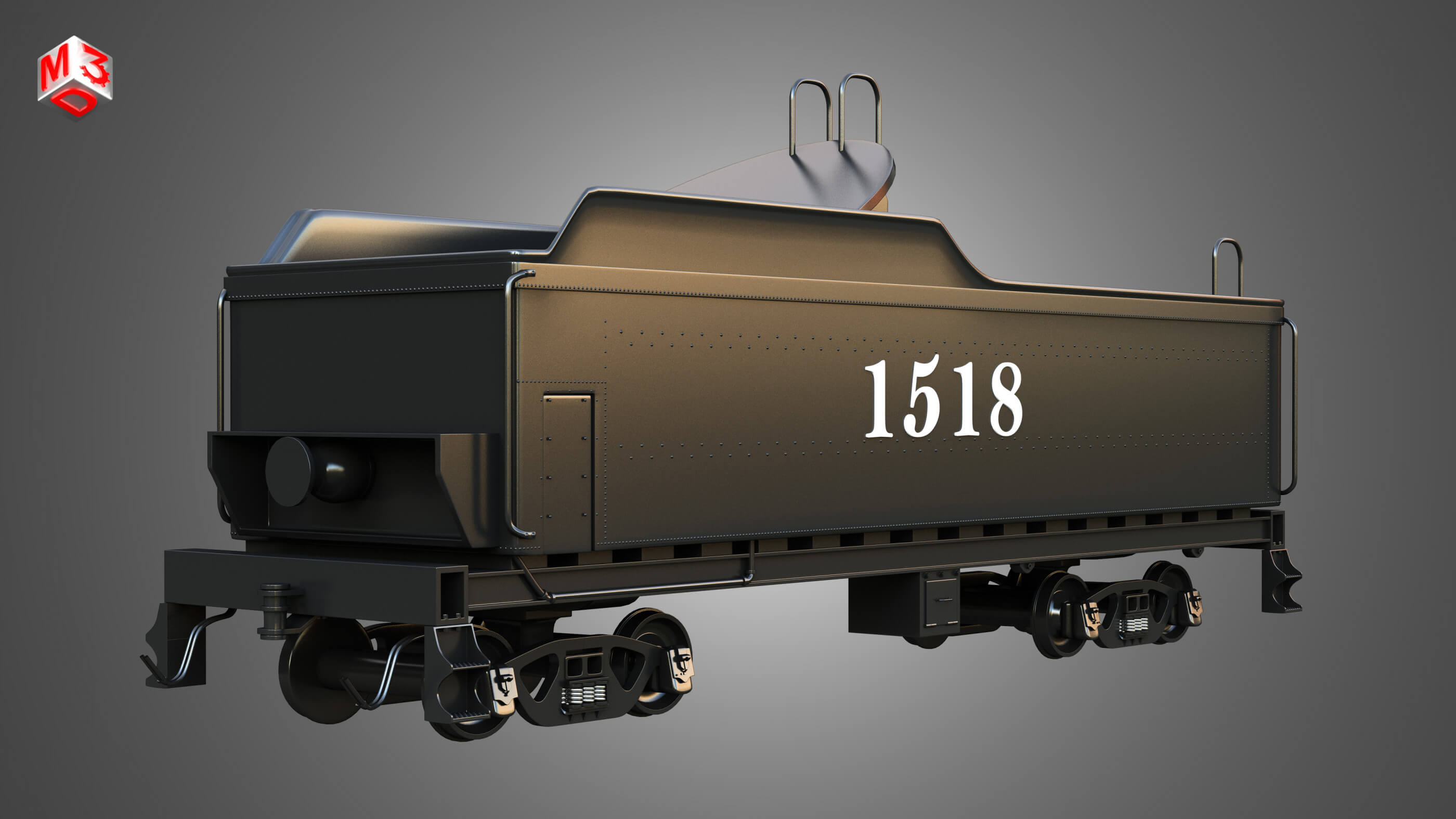 Locomotive 1815 Steam Train - 3D Model by Markos3d