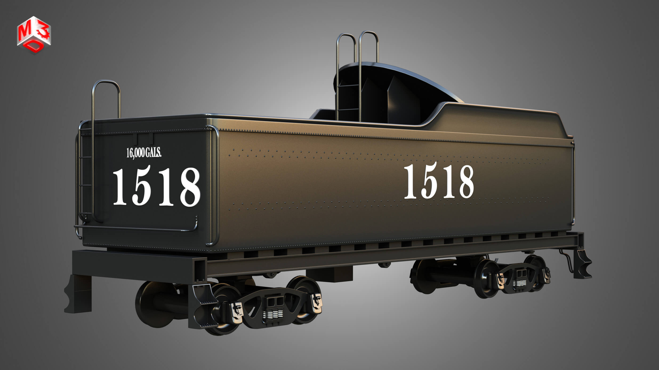 Locomotive 1815 Steam Train - 3D Model by Markos3d