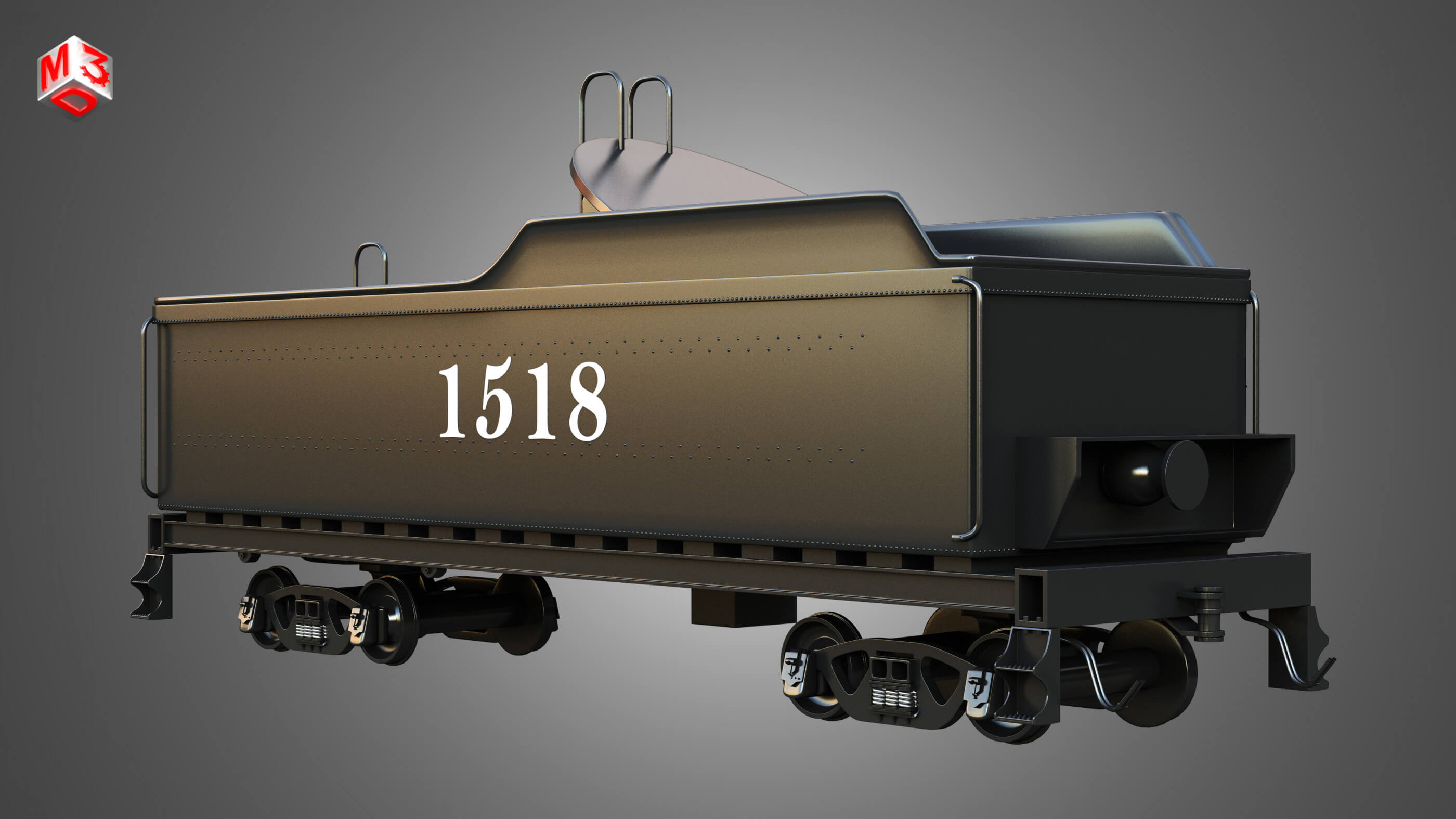 Locomotive 1815 Steam Train - 3D Model by Markos3d