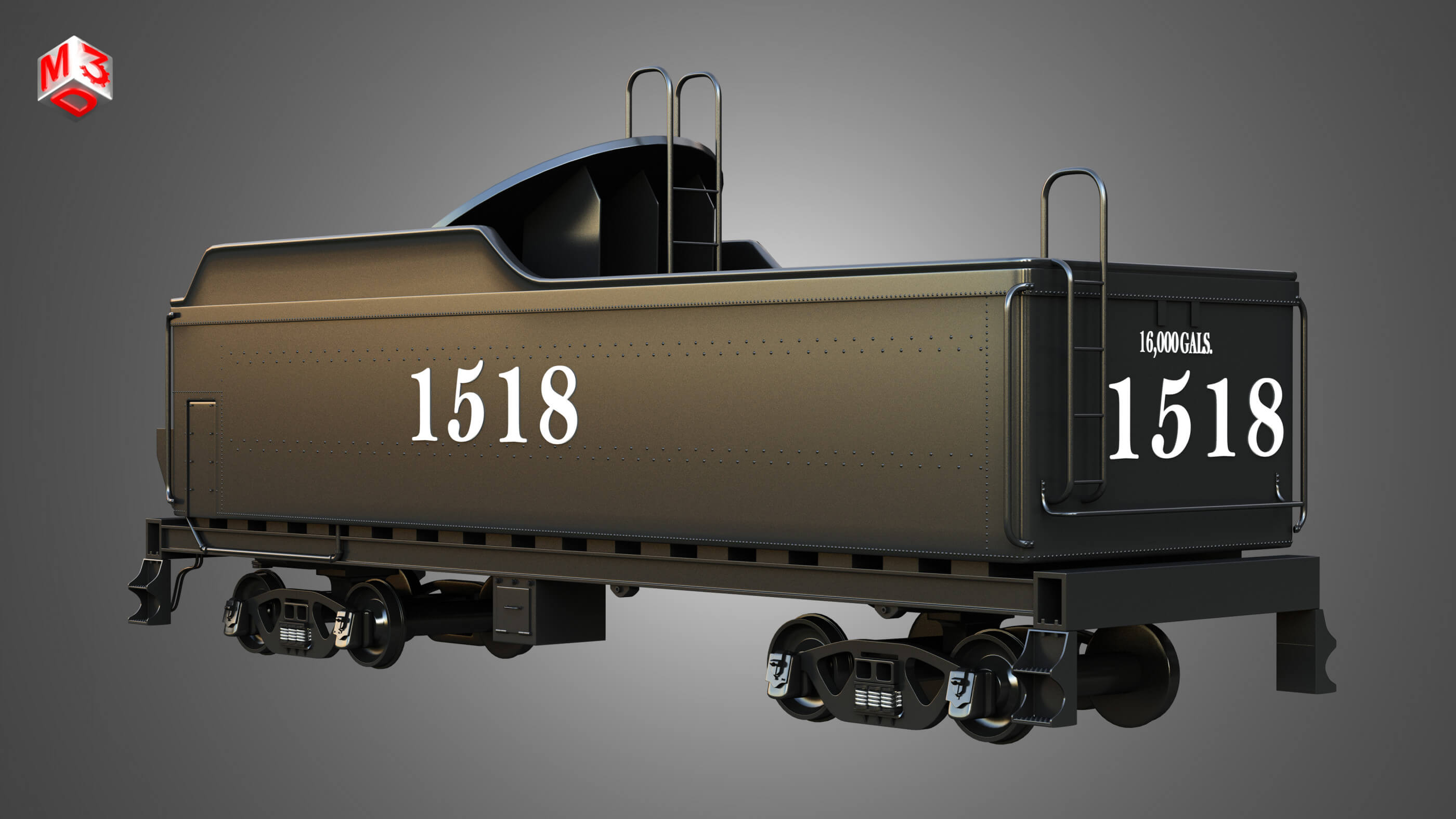 Locomotive 1815 Steam Train - 3D Model by Markos3d