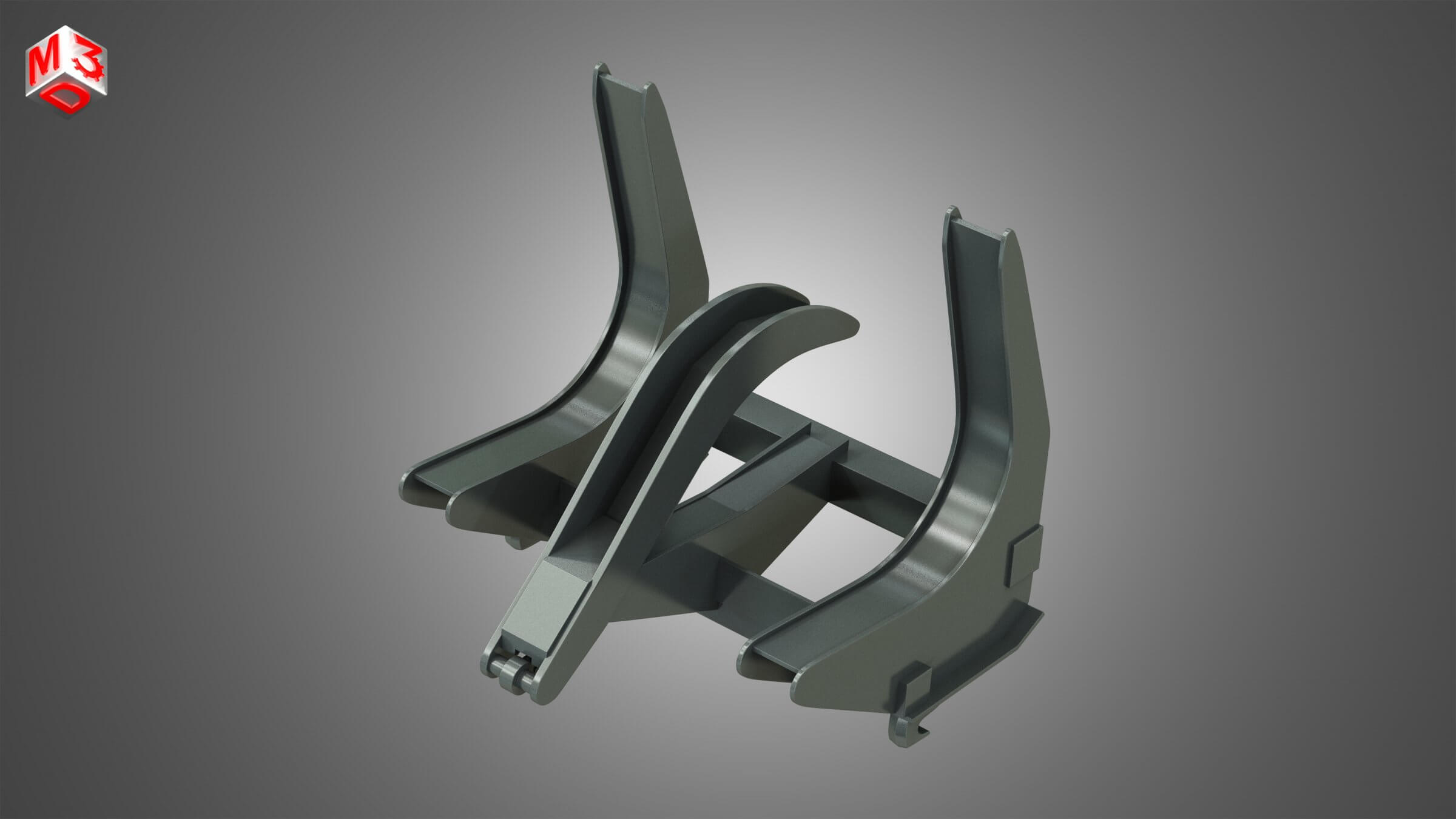 Log Fork - Stoll - Front Loader 3D Model by Markos3d