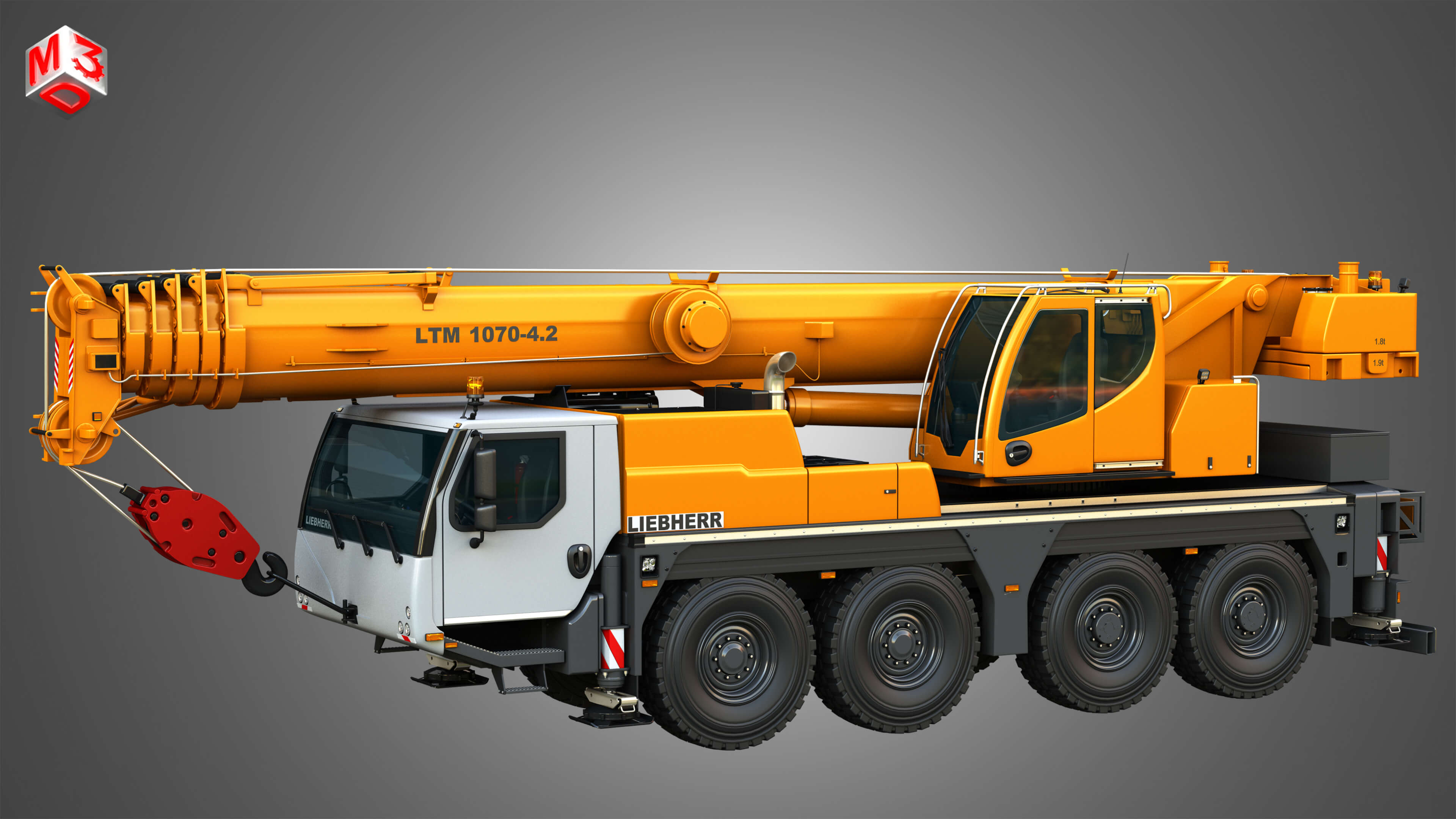 Ltm 1070-4-2 Mobile Crane 3D Model by Markos3d