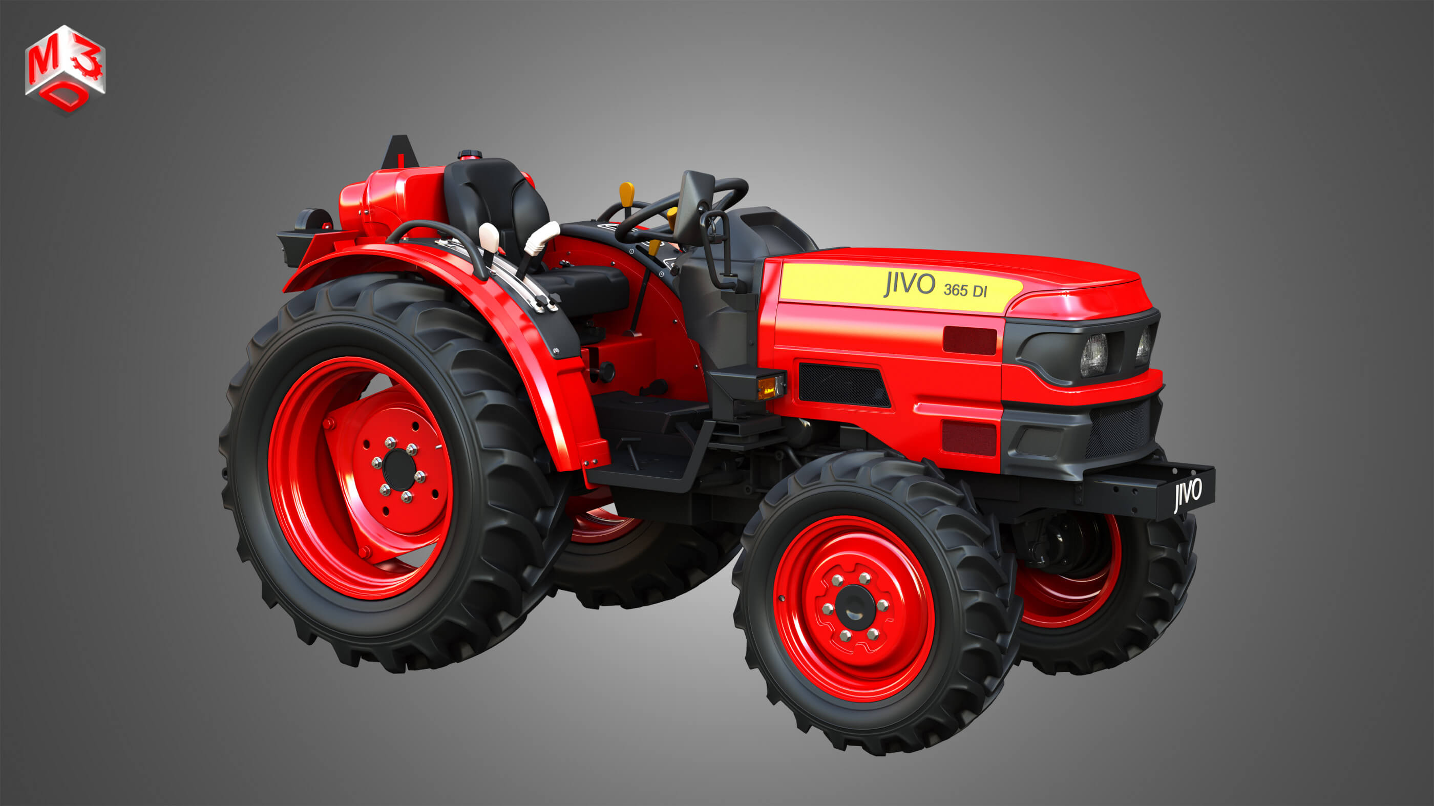 Mahindra Jivo 365Di Tractor - 3D Model by Markos3d