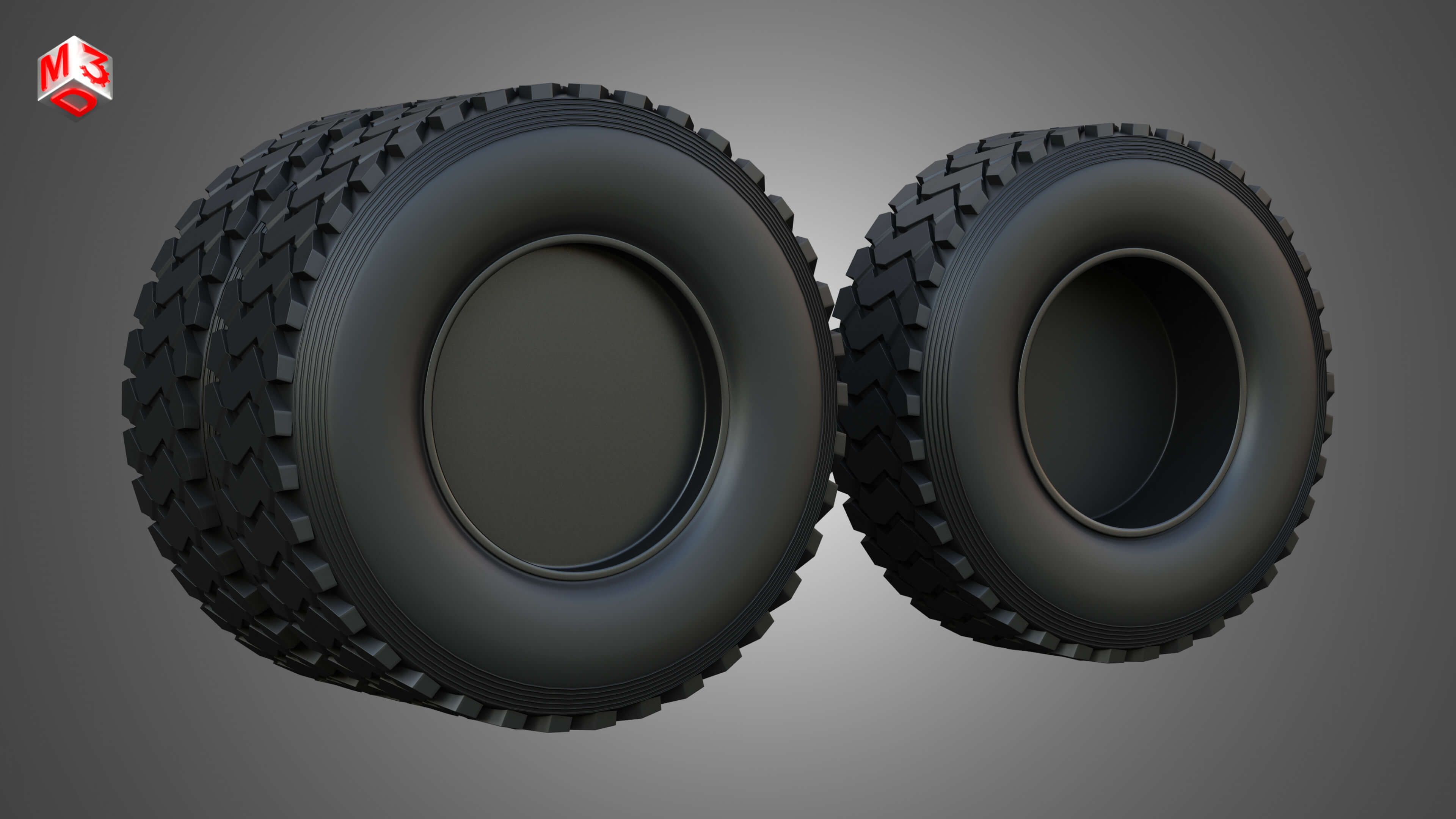 Markos Special Wheels and Tires Mswt -1 3D Model by Markos3d