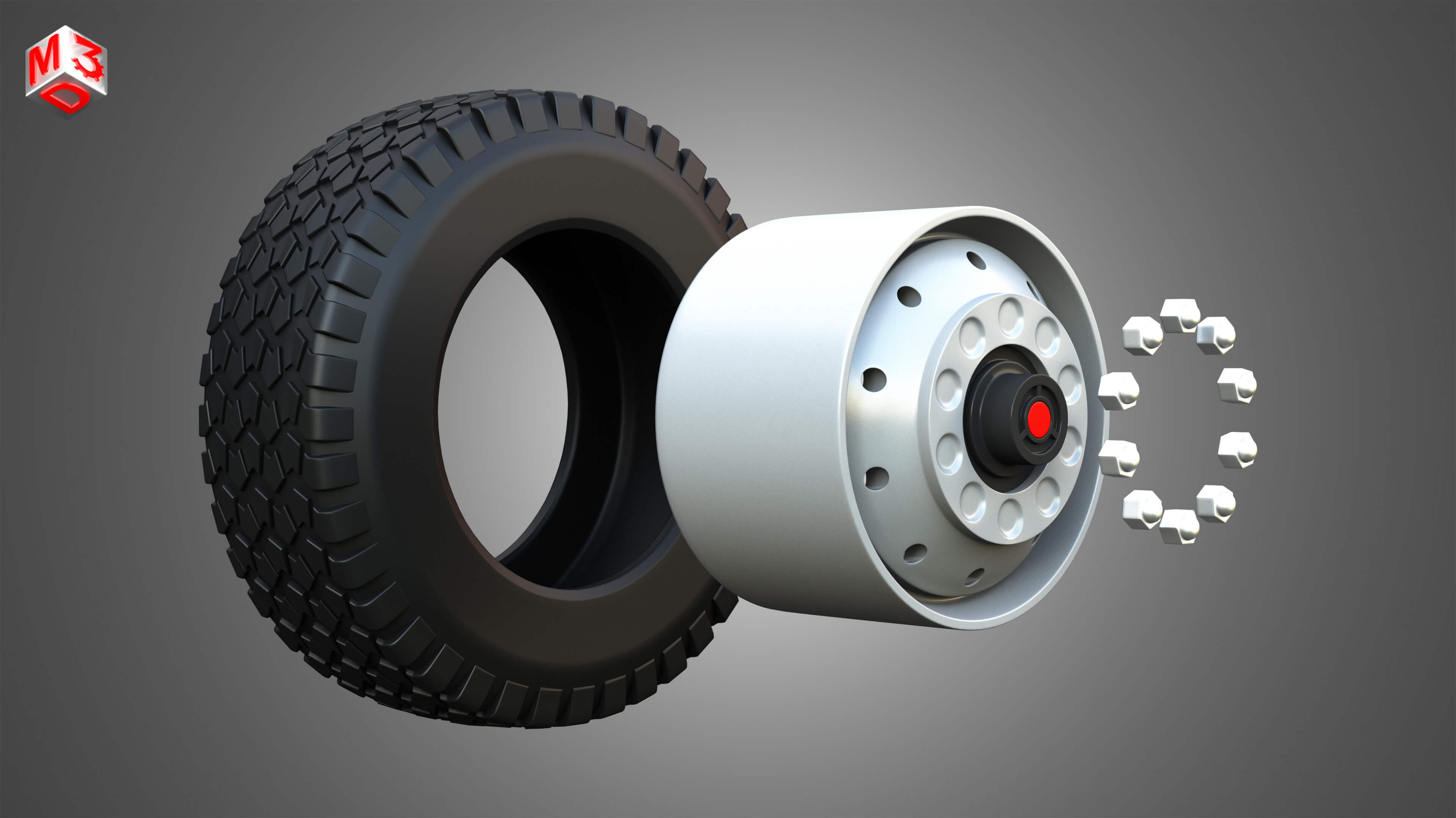 Markos Special Wheels and Tires Mswt -4 3D Model by Markos3d
