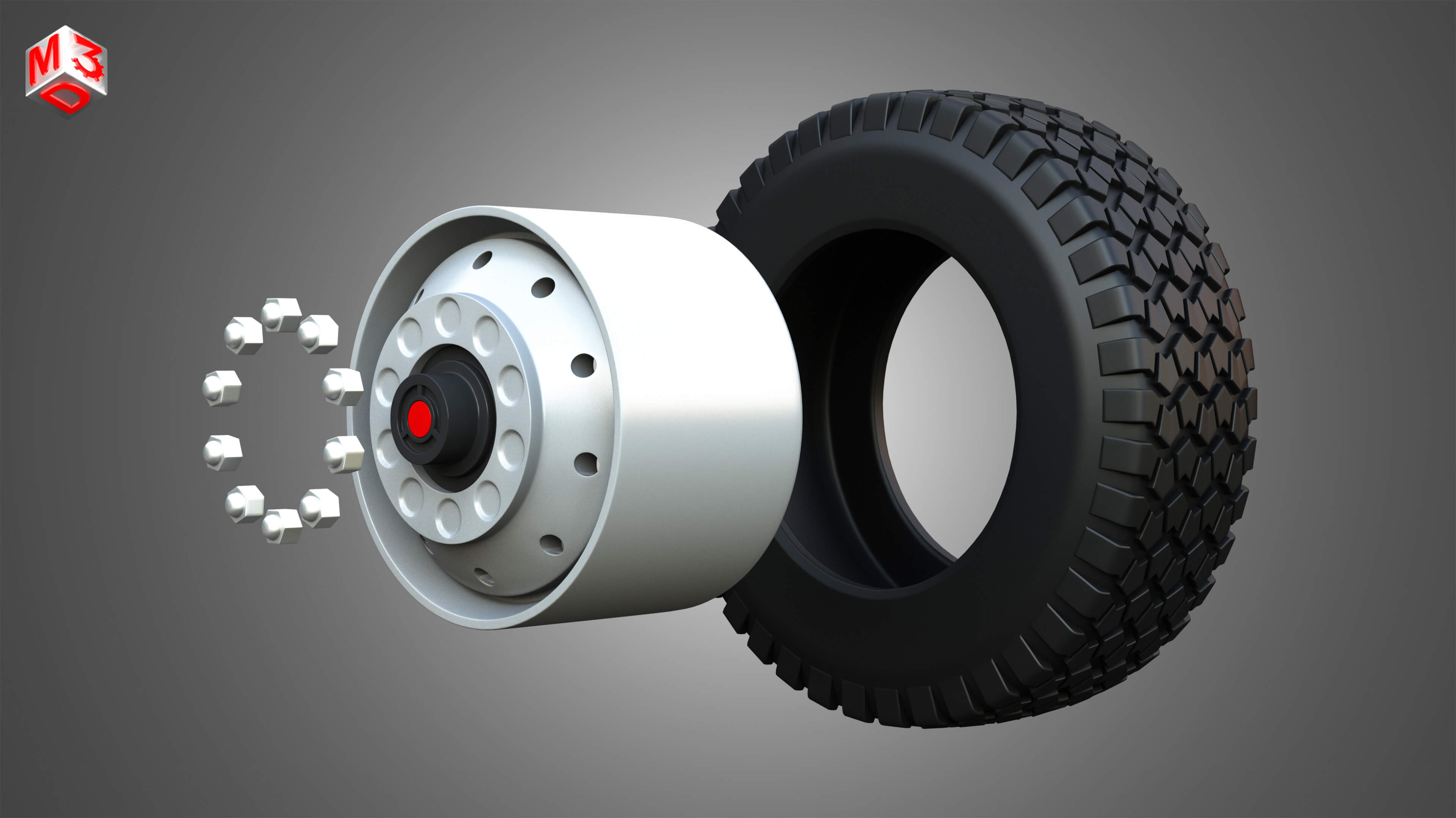 Markos Special Wheels and Tires Mswt -4 3D Model by Markos3d
