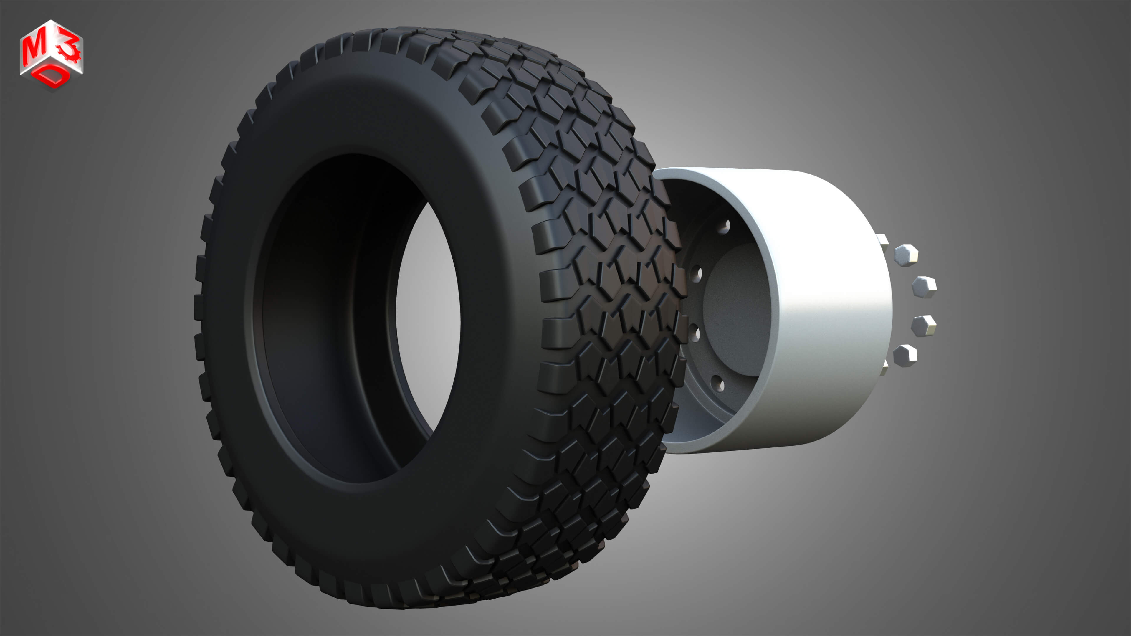 Markos Special Wheels and Tires Mswt -4 3D Model by Markos3d