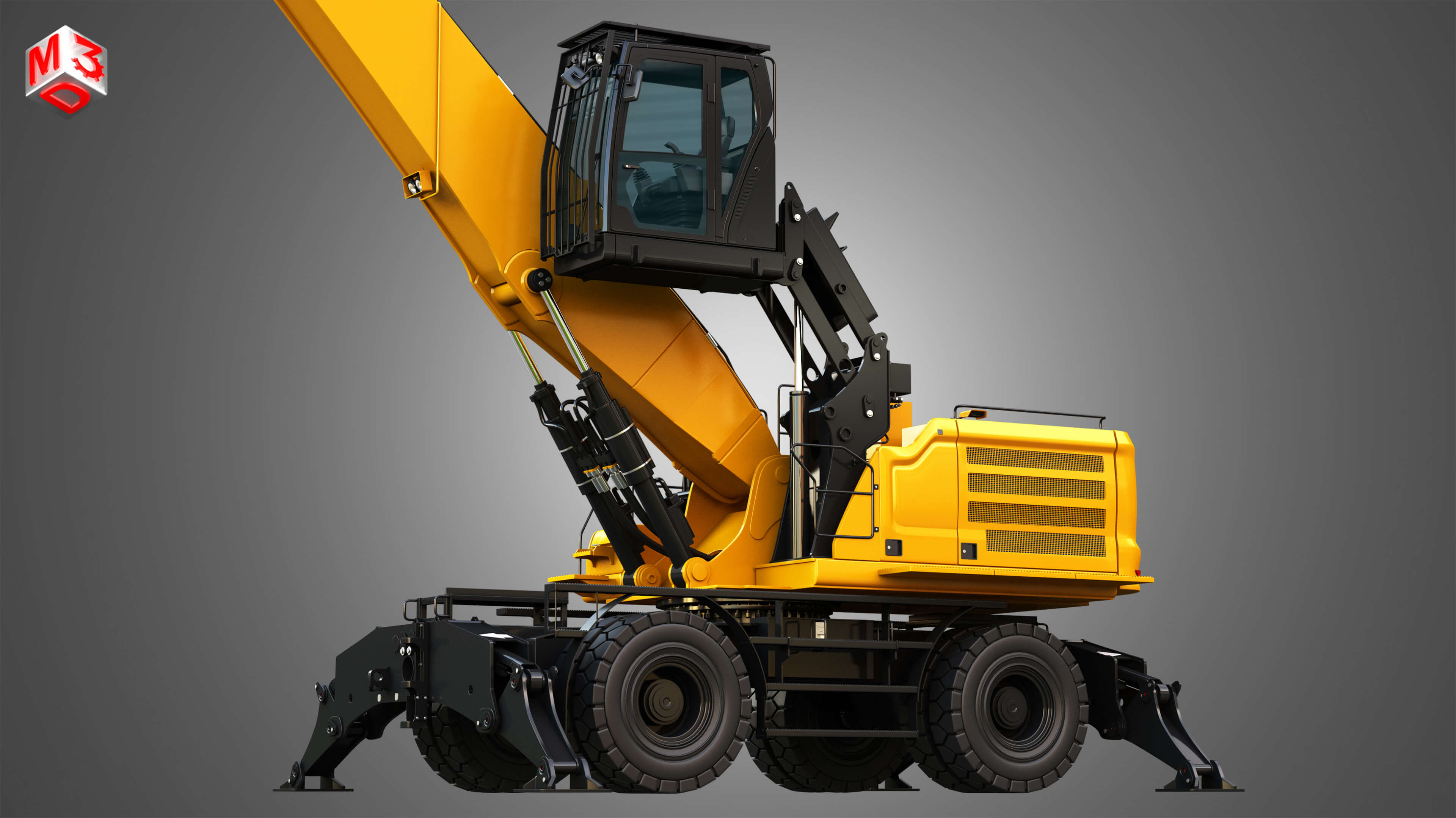 Mh3050 - Wheel Material Handler 3D Model by Markos3d