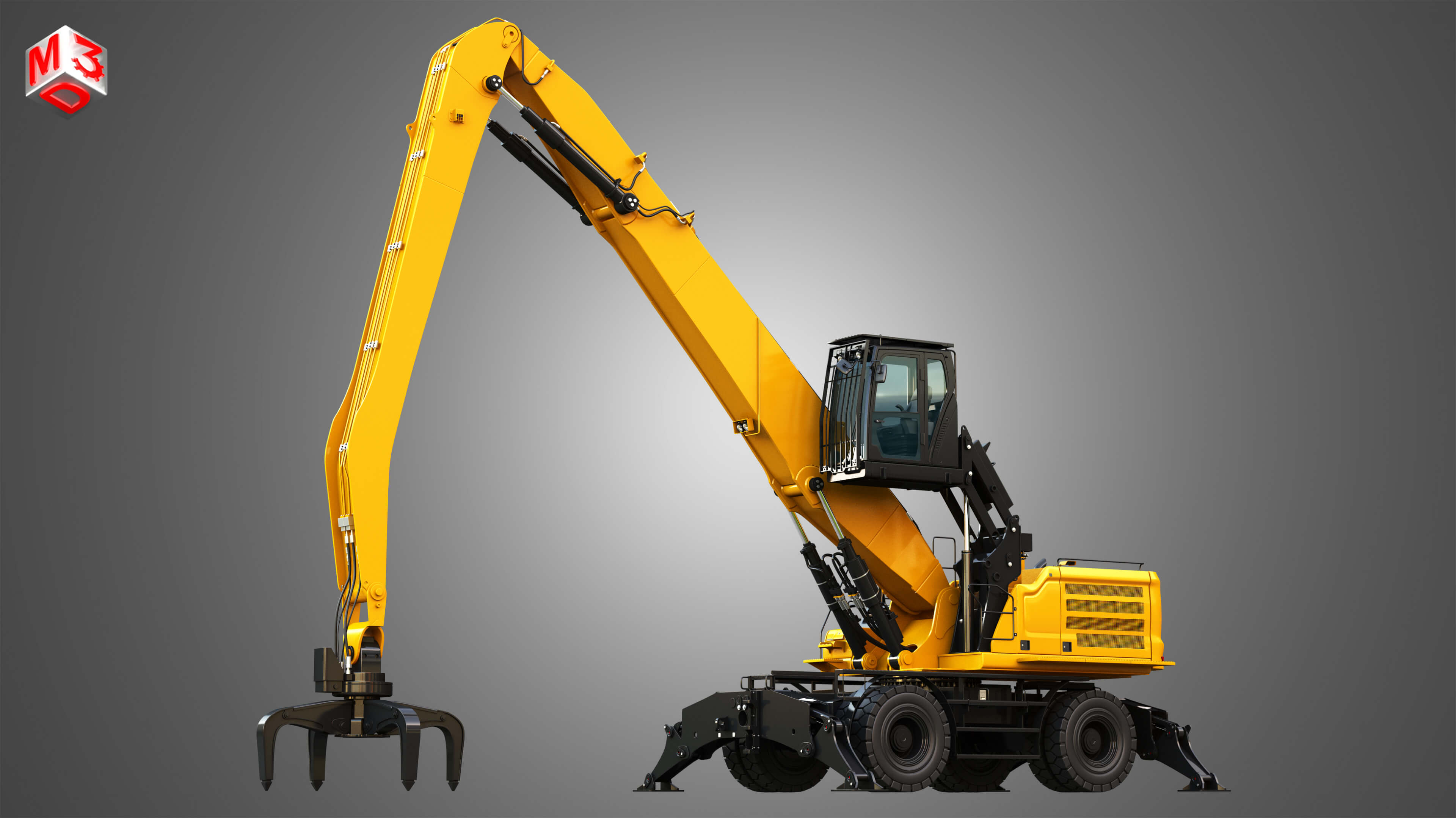 Mh3050 - Wheel Material Handler 3D Model by Markos3d