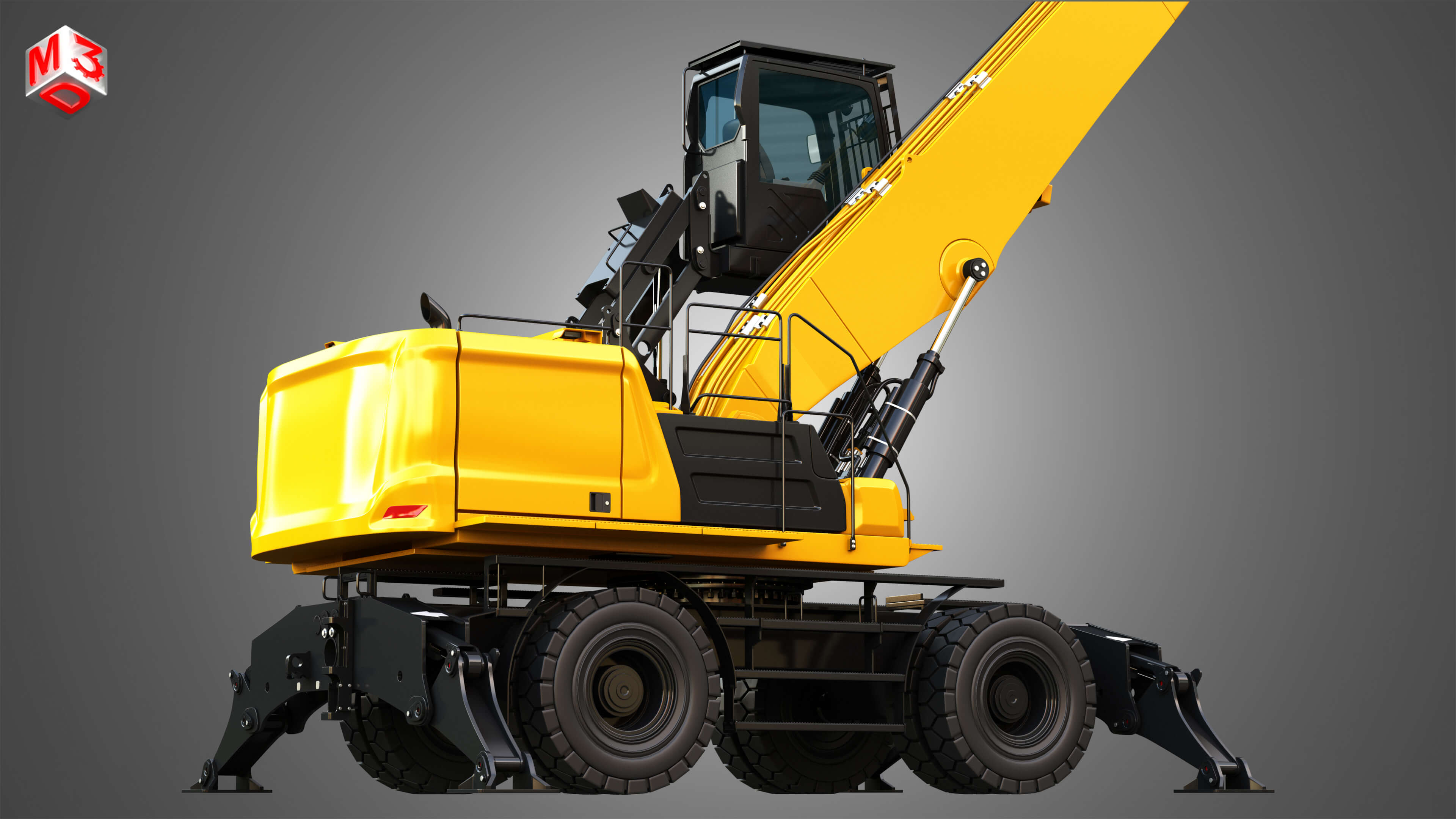 Mh3050 - Wheel Material Handler 3D Model by Markos3d