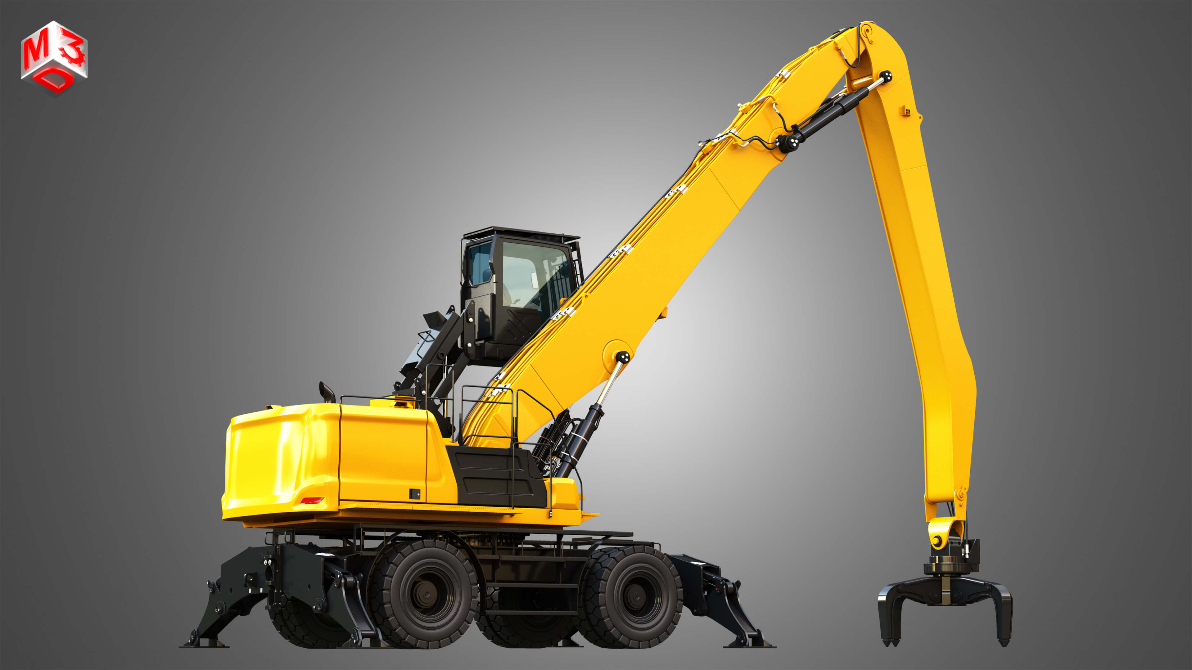 Mh3050 - Wheel Material Handler 3D Model by Markos3d