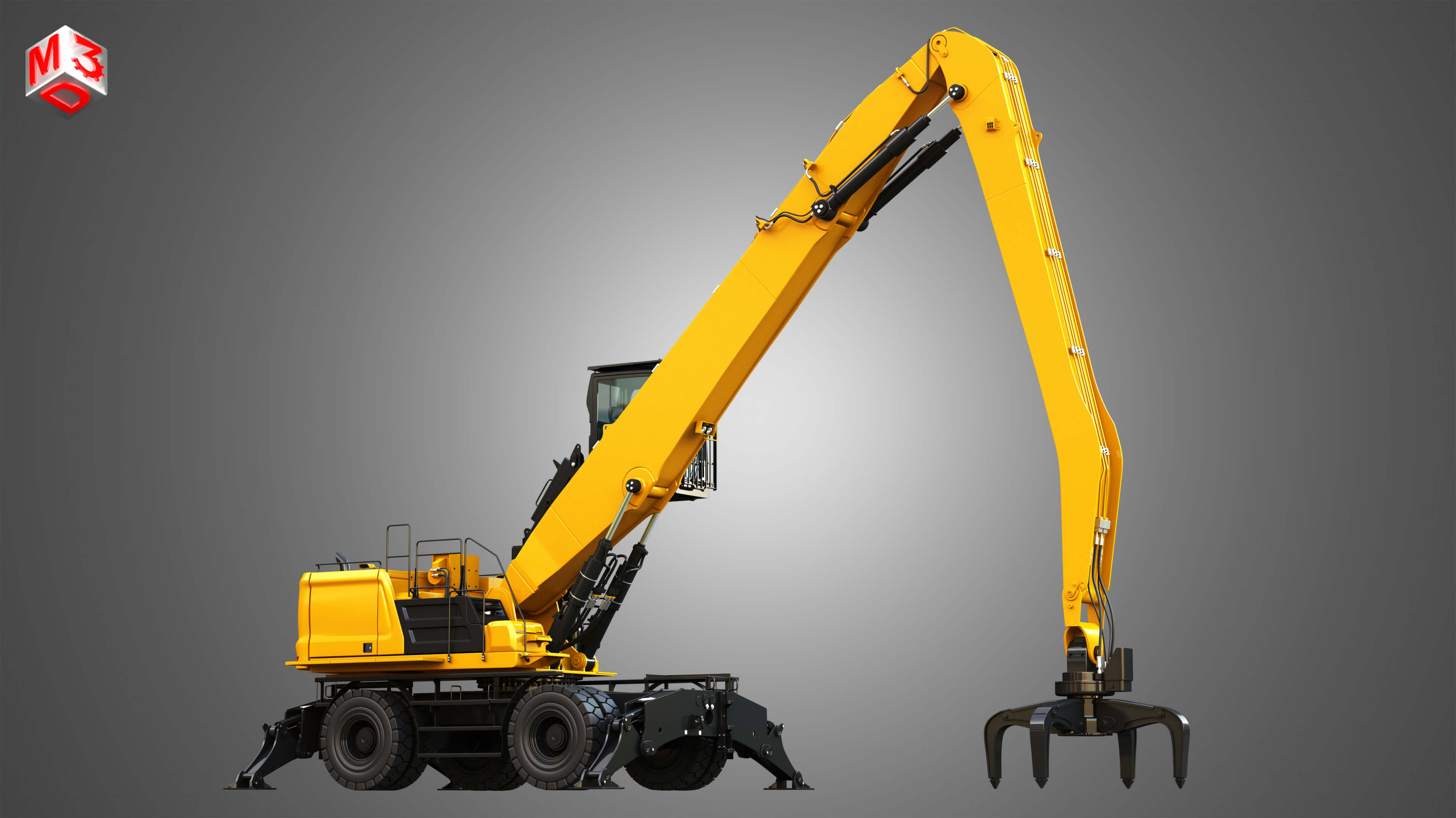 Mh3050 - Wheel Material Handler 3D Model by Markos3d