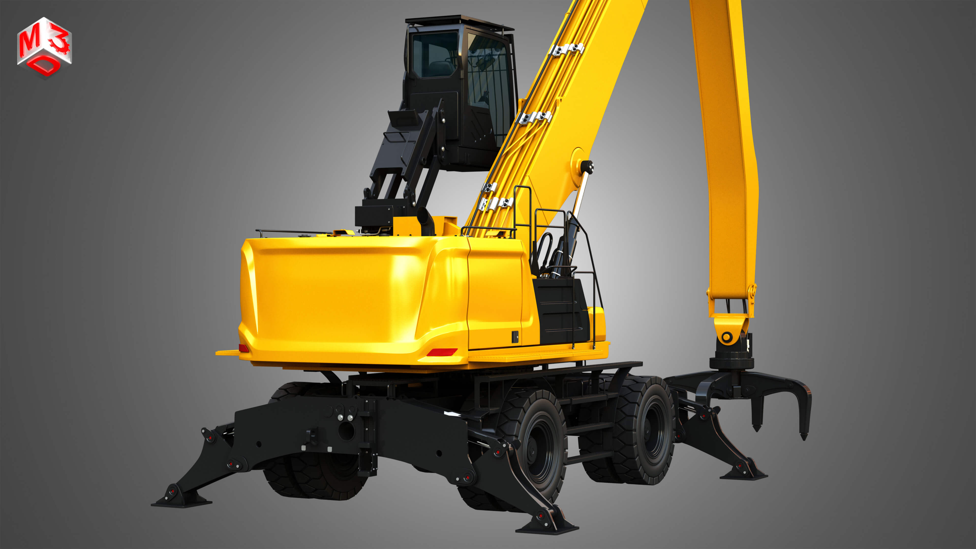 Mh3050 - Wheel Material Handler 3D Model by Markos3d