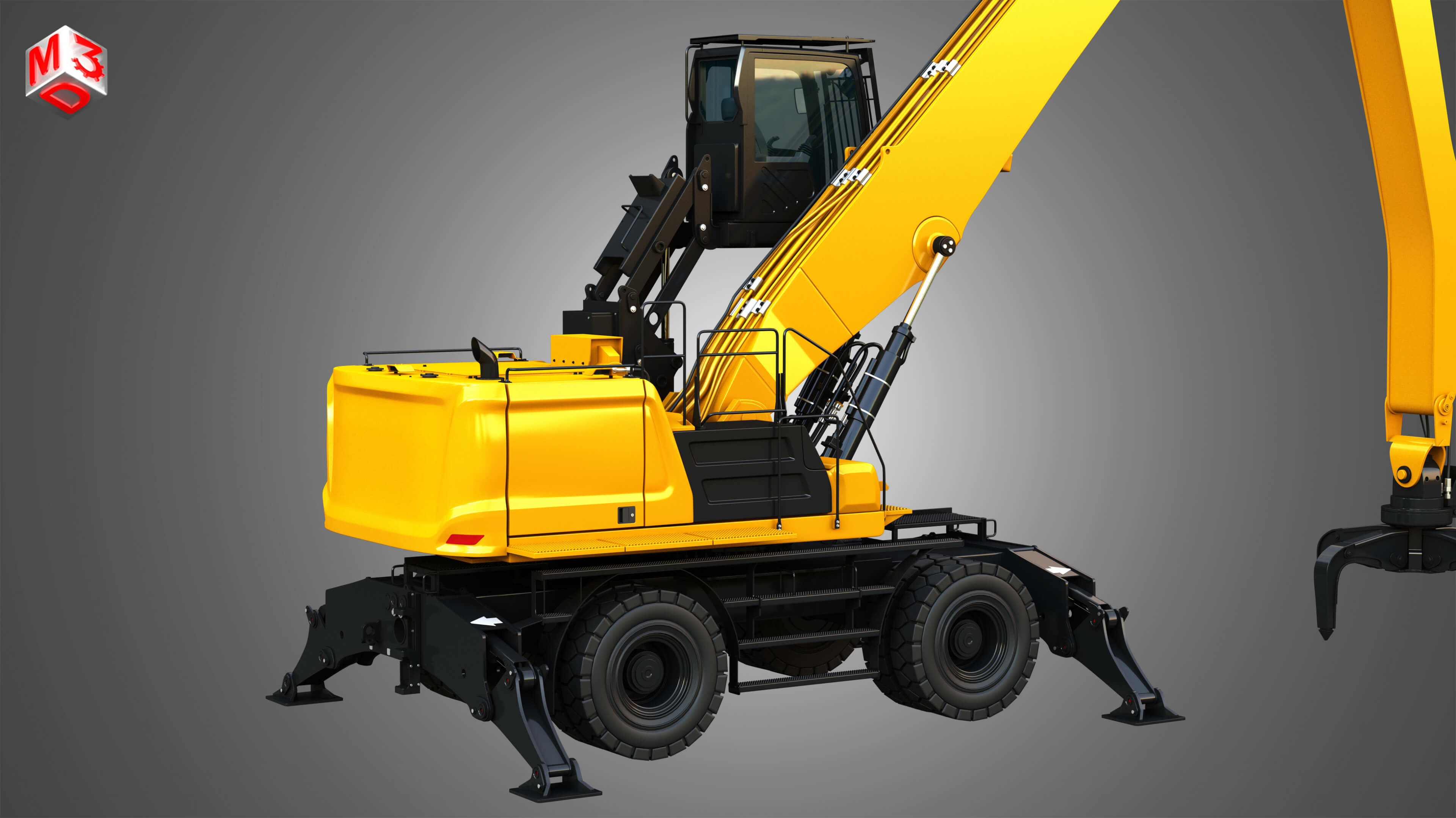 Mh3050 - Wheel Material Handler 3D Model by Markos3d