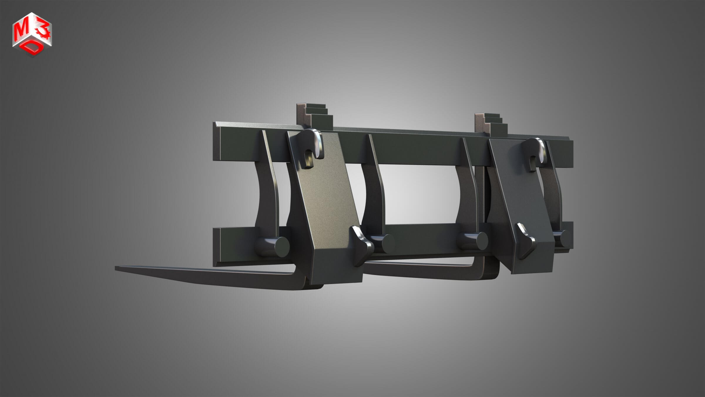 Pallet Fork - Front Loader 3D Model by Markos3d
