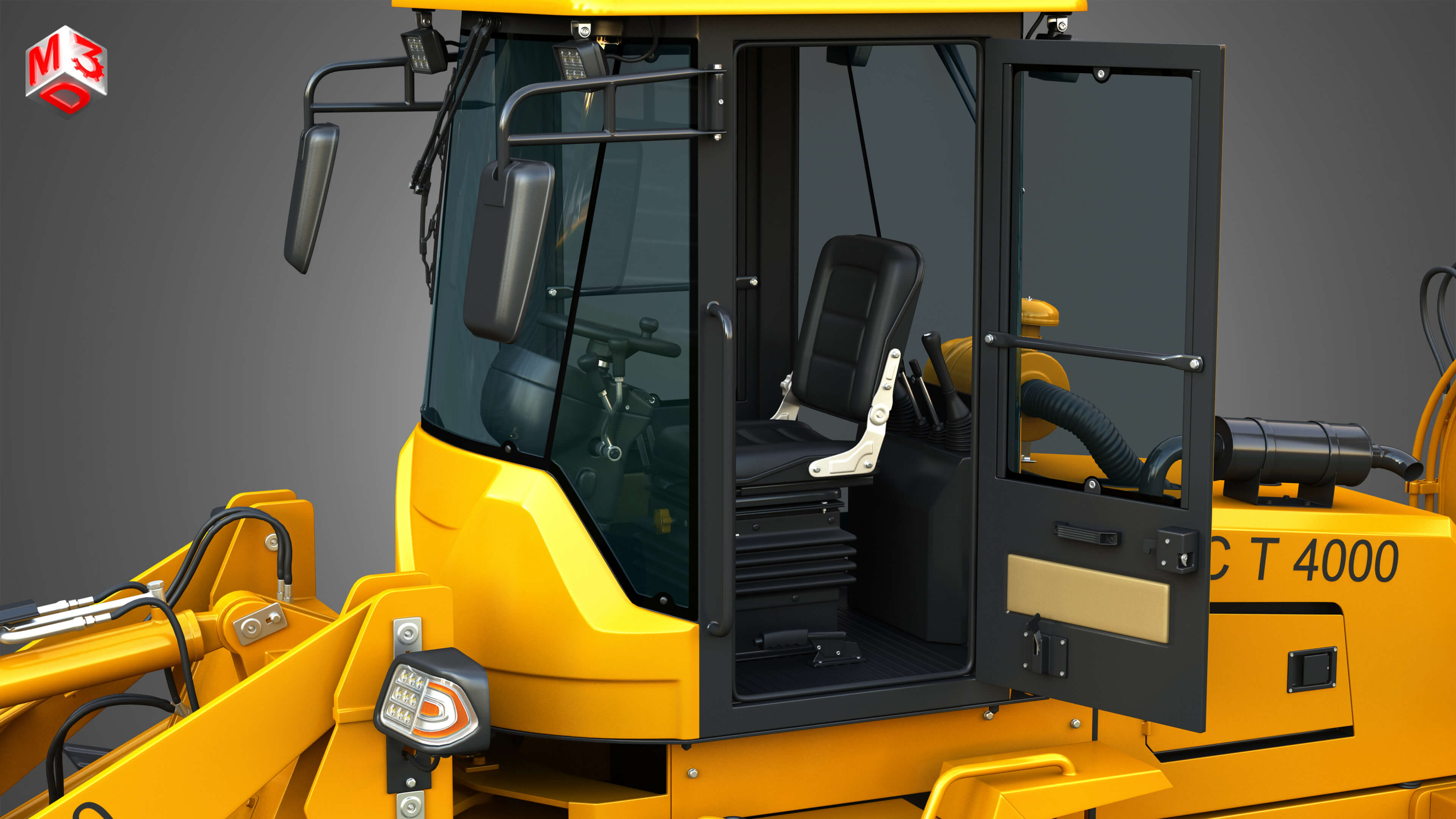 Clc T4000 Articulated Backhoe Loader Tracto Pelle - 3D Model by Markos3d