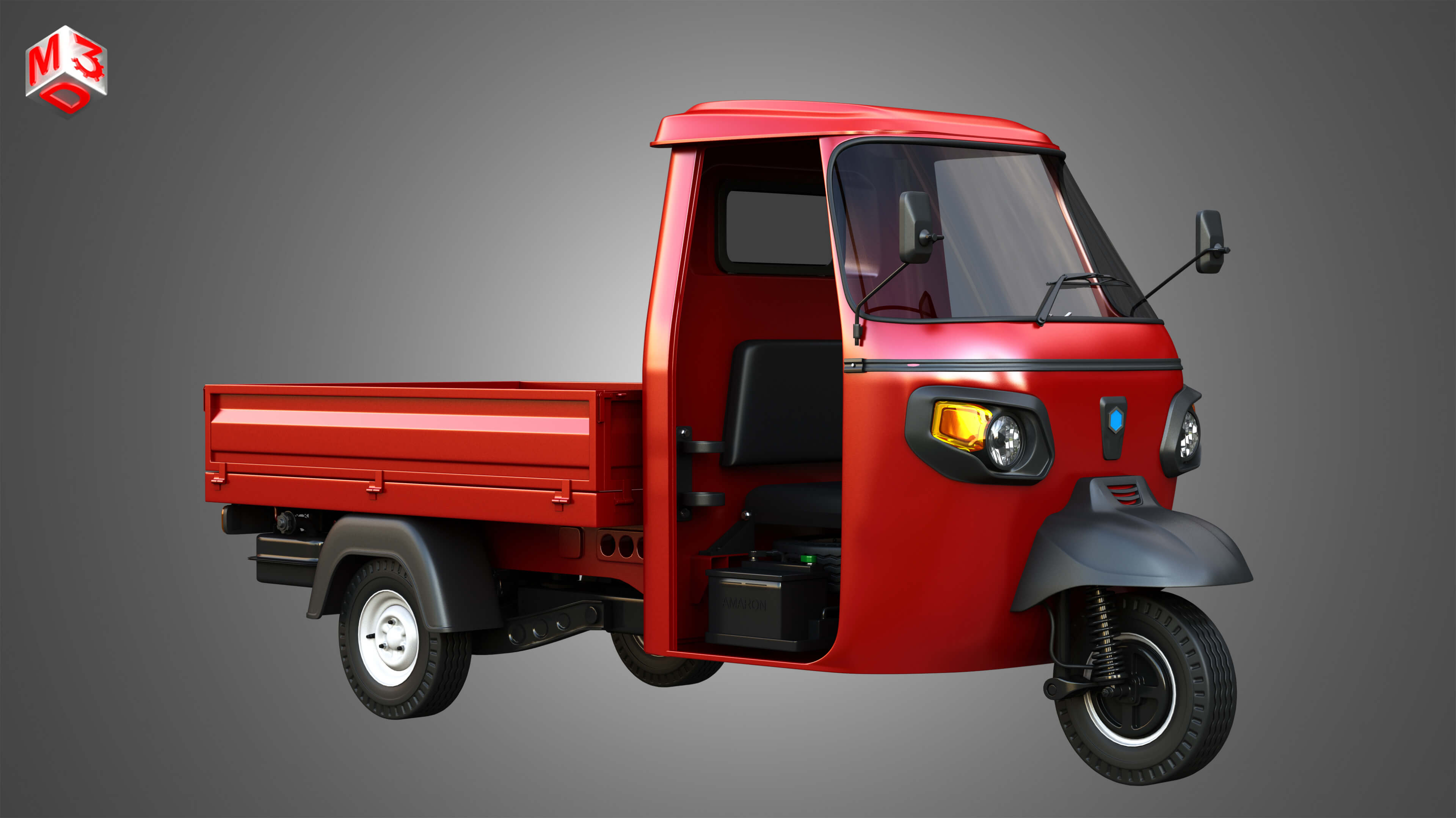 Piaggio Ape Xtra HT 300cc CNG Normal - 3D Model by Markos3d