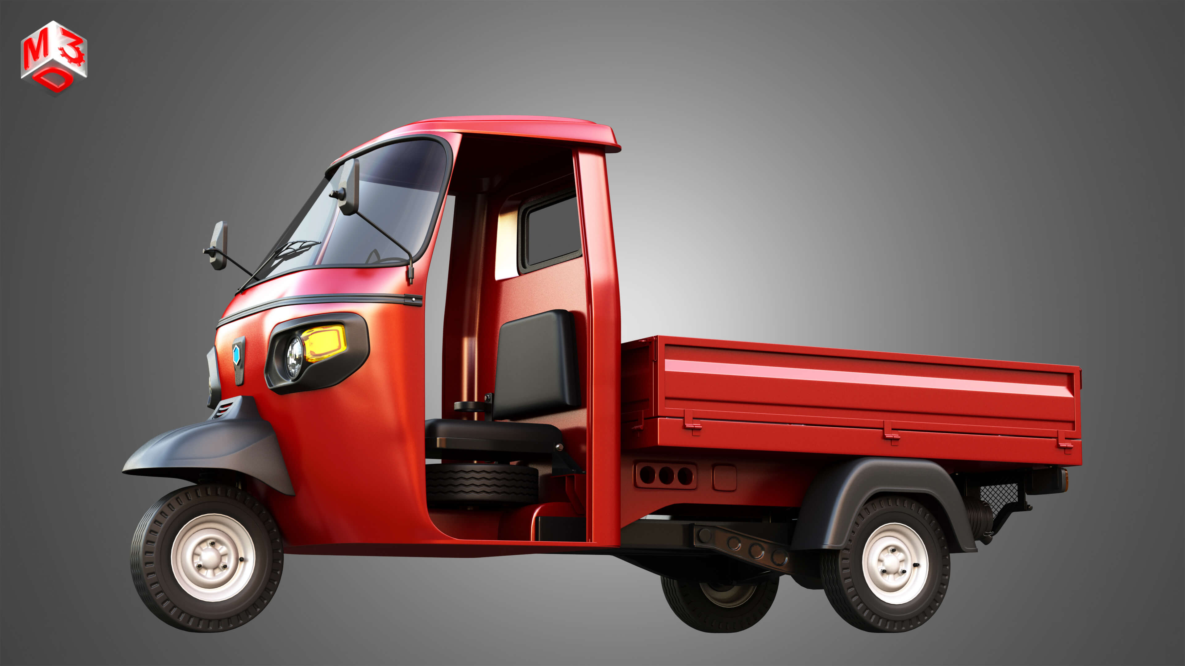 Piaggio Ape Xtra HT 300cc CNG Normal - 3D Model by Markos3d