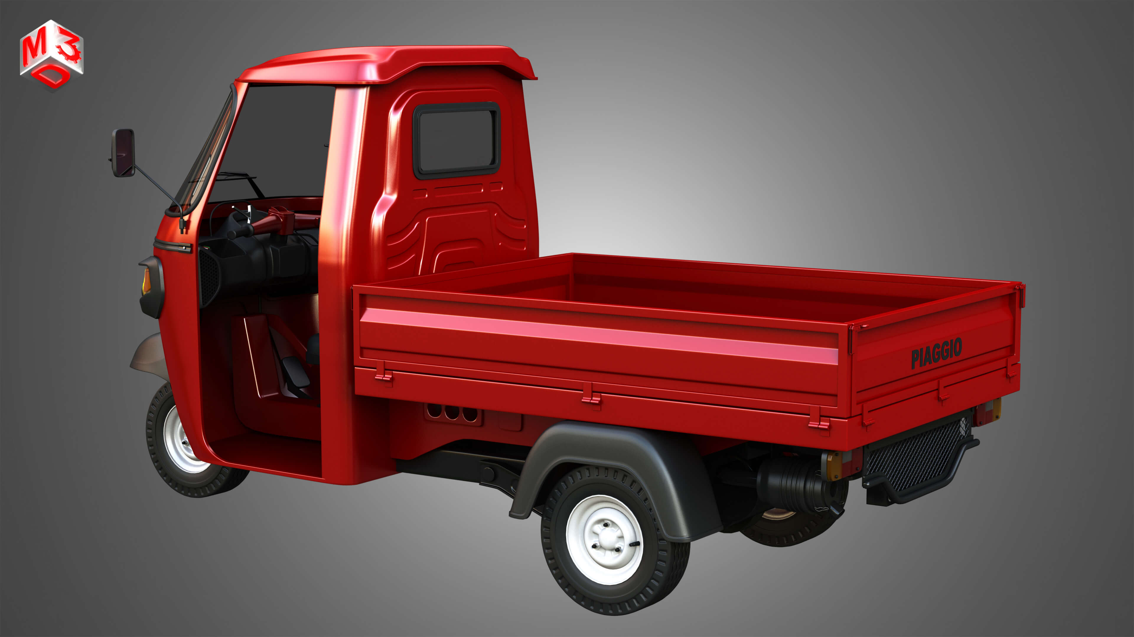 Piaggio Ape Xtra HT 300cc CNG Normal - 3D Model by Markos3d
