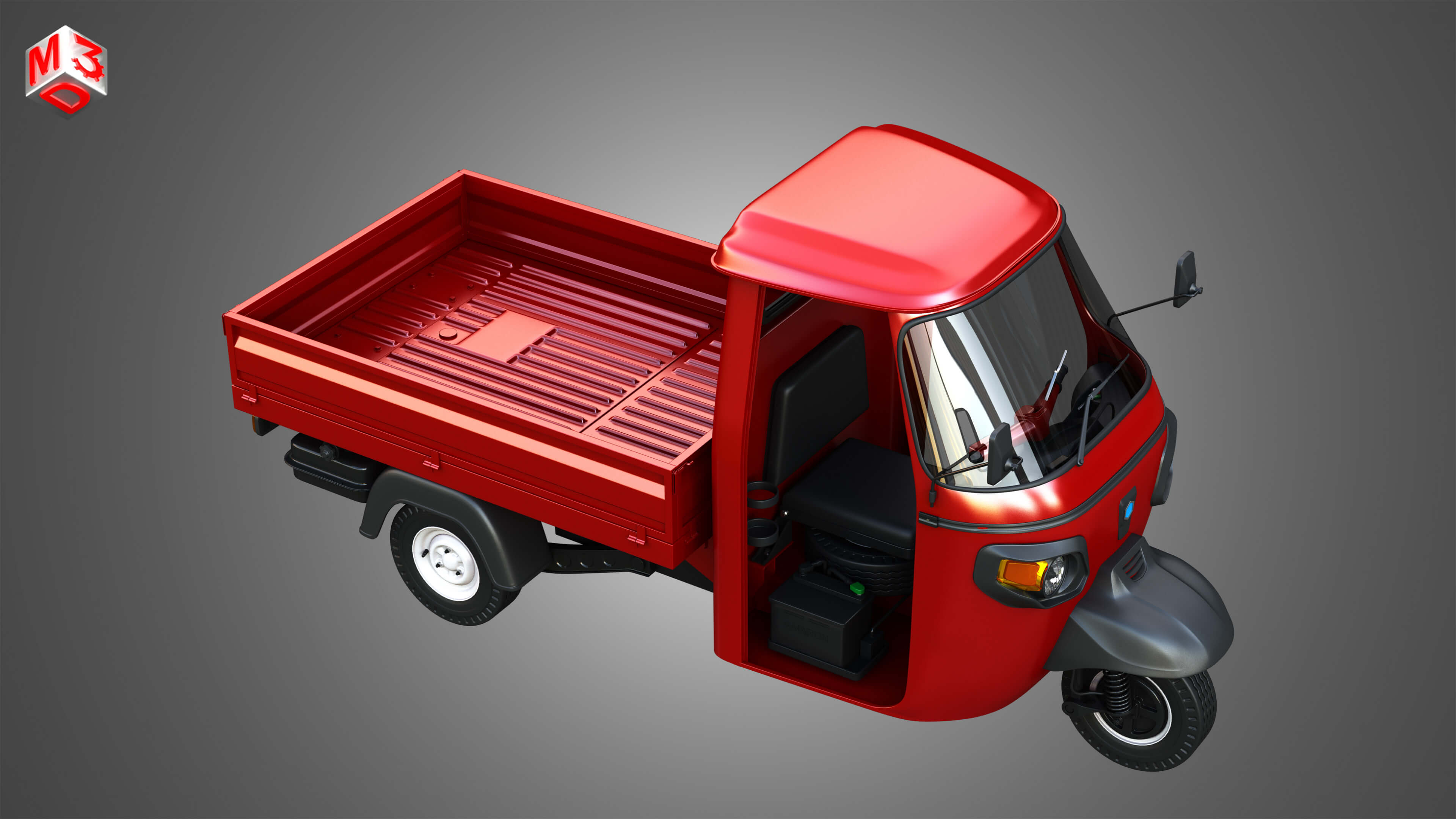 Piaggio Ape Xtra HT 300cc CNG Normal - 3D Model by Markos3d