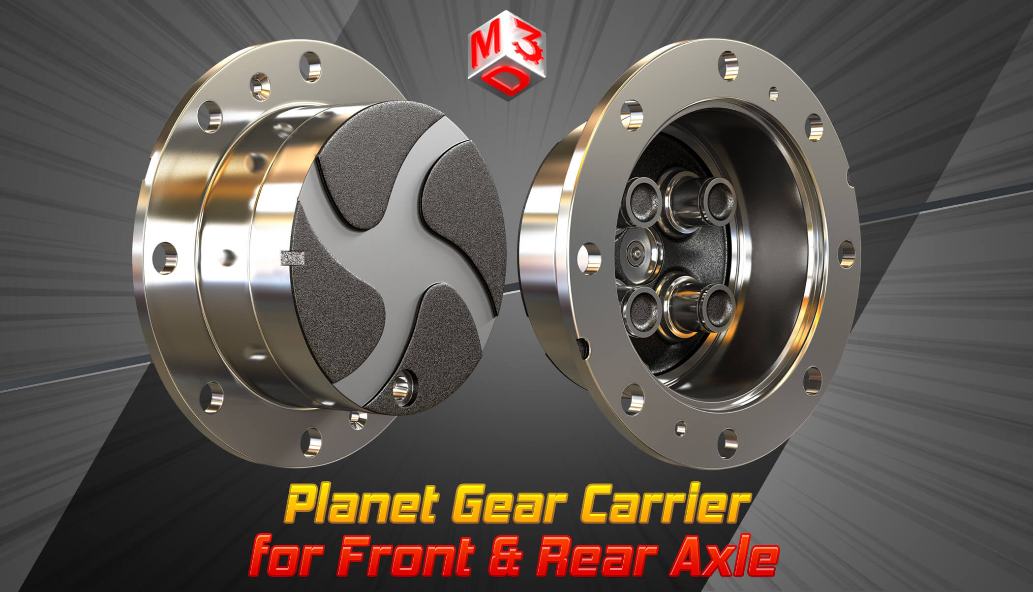 Planet Gear Carrier - 3D Model by Markos3d