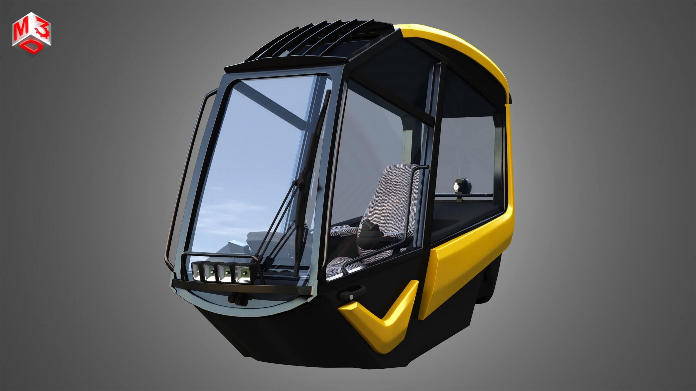 Forestry Harvester Cabins - 3 in 1 Package by Markos3d