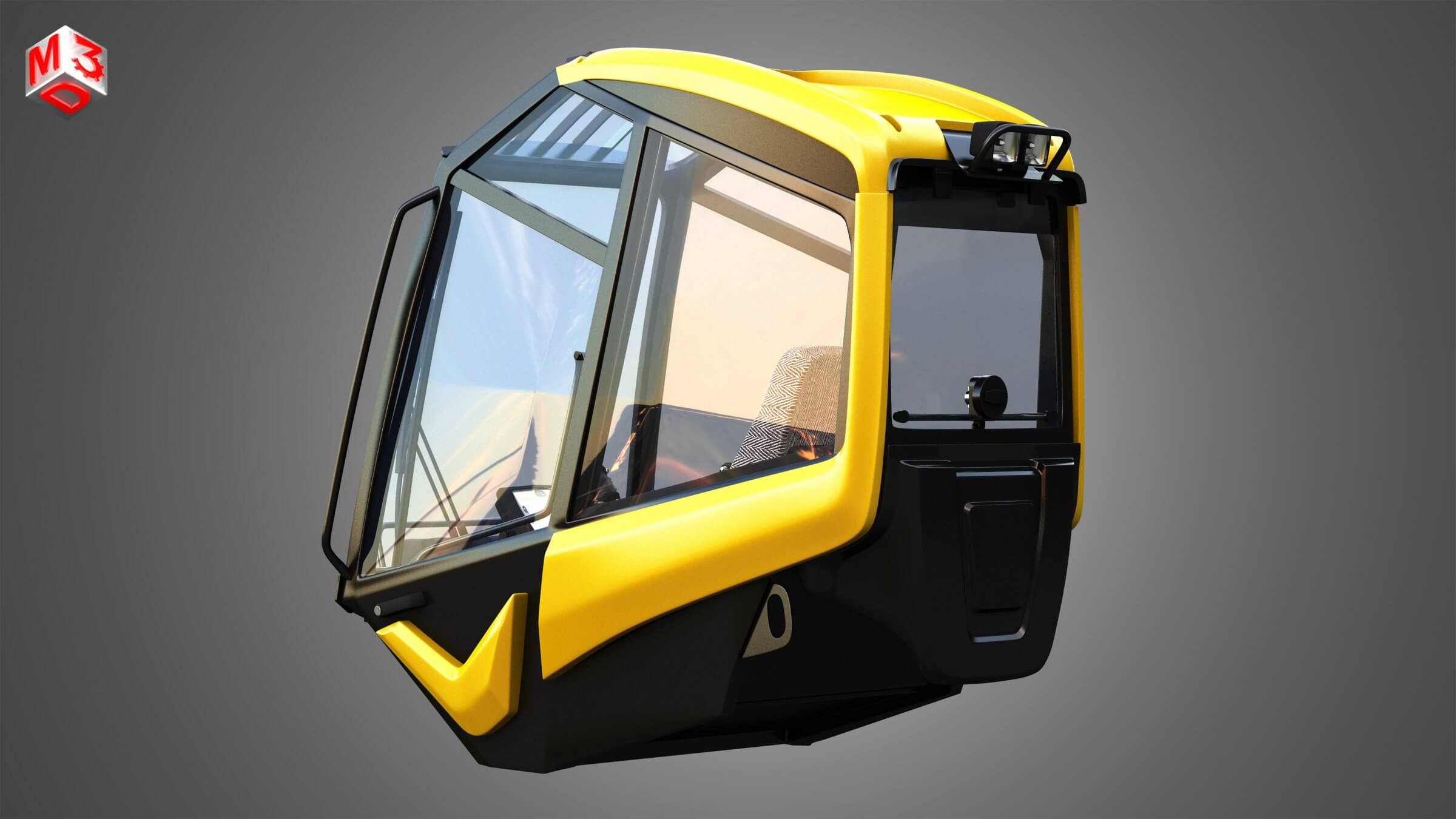 Forestry Harvester Cabins - 3 in 1 Package by Markos3d